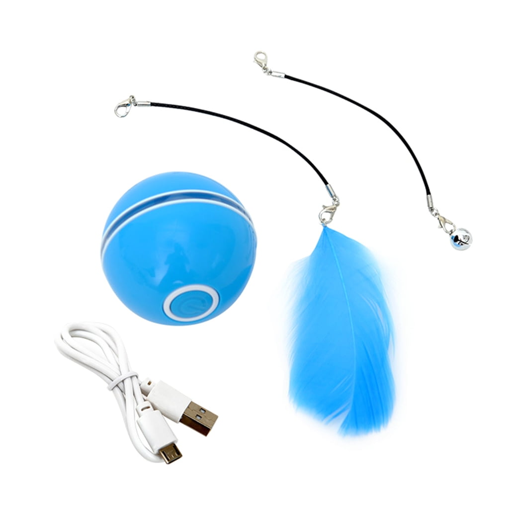 KUFptva Dog Chasing Toy Automatic Rolling Cats Toy Interaction Pet ...