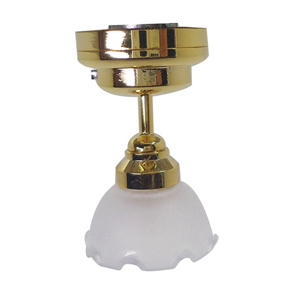 KUFptva Dollhouse Room Decor Vintage Ceiling Light with Switchs for 1/ ...