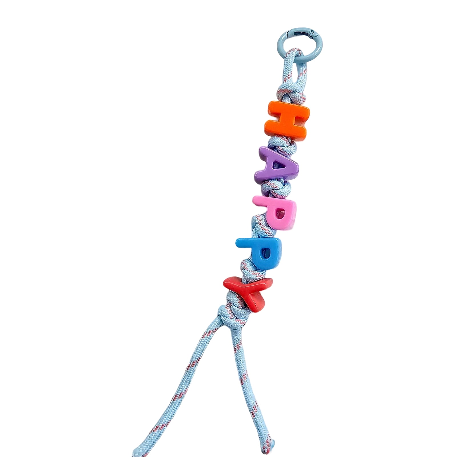 KUFptva Dopamine Colors Letter Bead Keychain Unique Colorful Letter ...