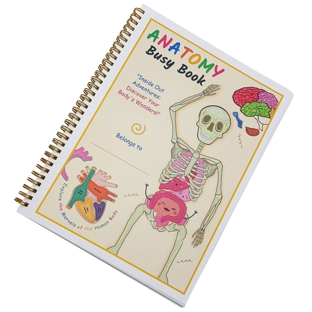 KUFptva Educational Toy Human Anatomy Busy Book for Children Explore ...