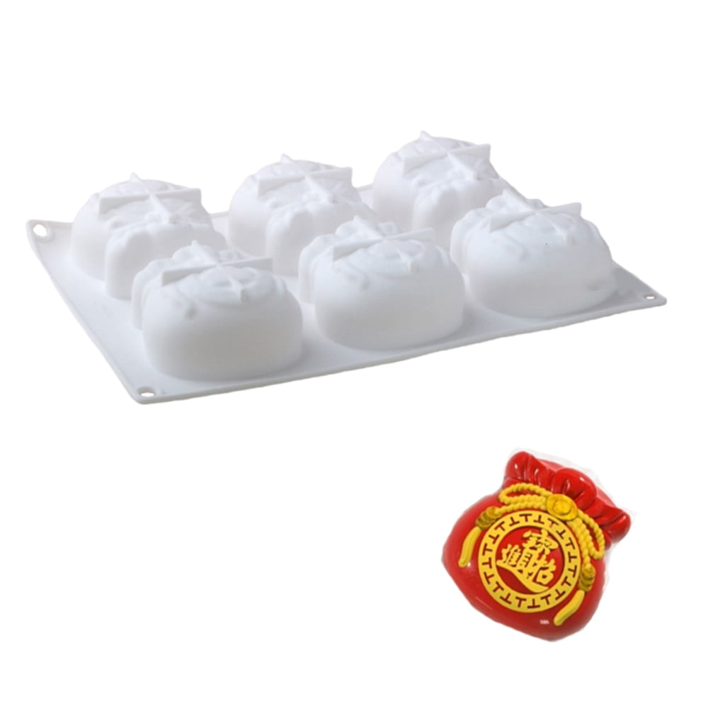 KUFptva Food Grade Silicone Fu Character Cake Molds Easy Releasing Cake ...