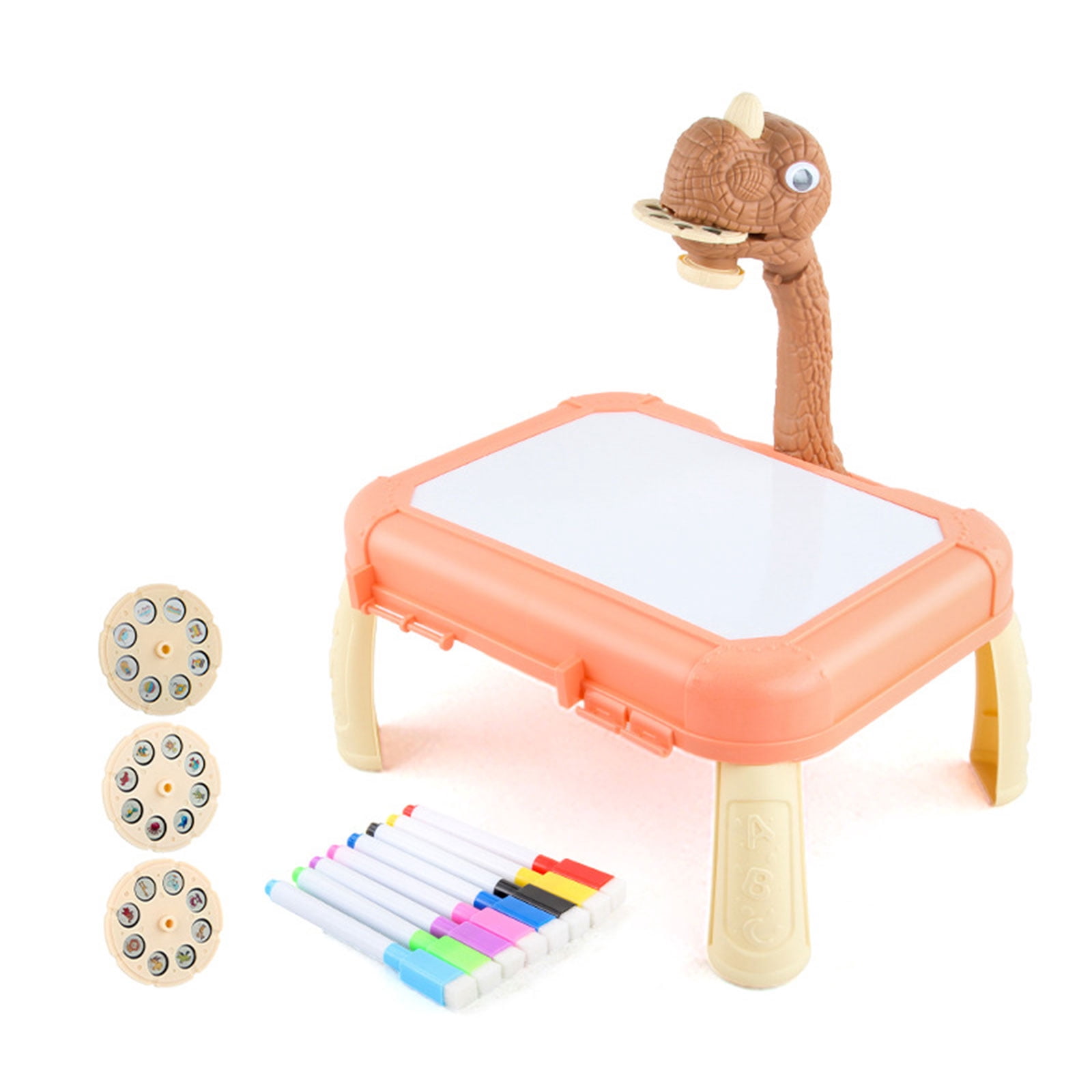 KUFptva Graffiti Learning Dinosaur Drawing Board 3-in-1 Painting Toy ...