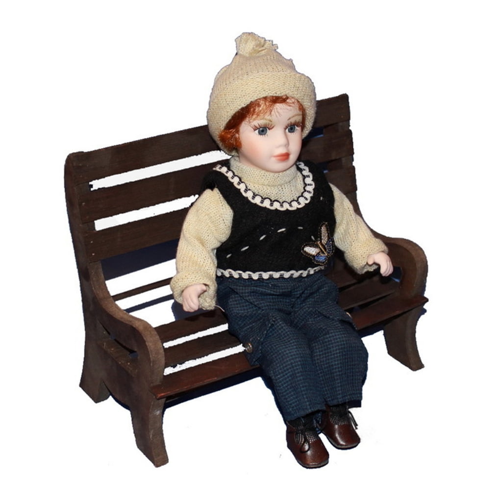 KUFptva Handcraft Rural Porcelain Doll with Vintage Dress for Home ...