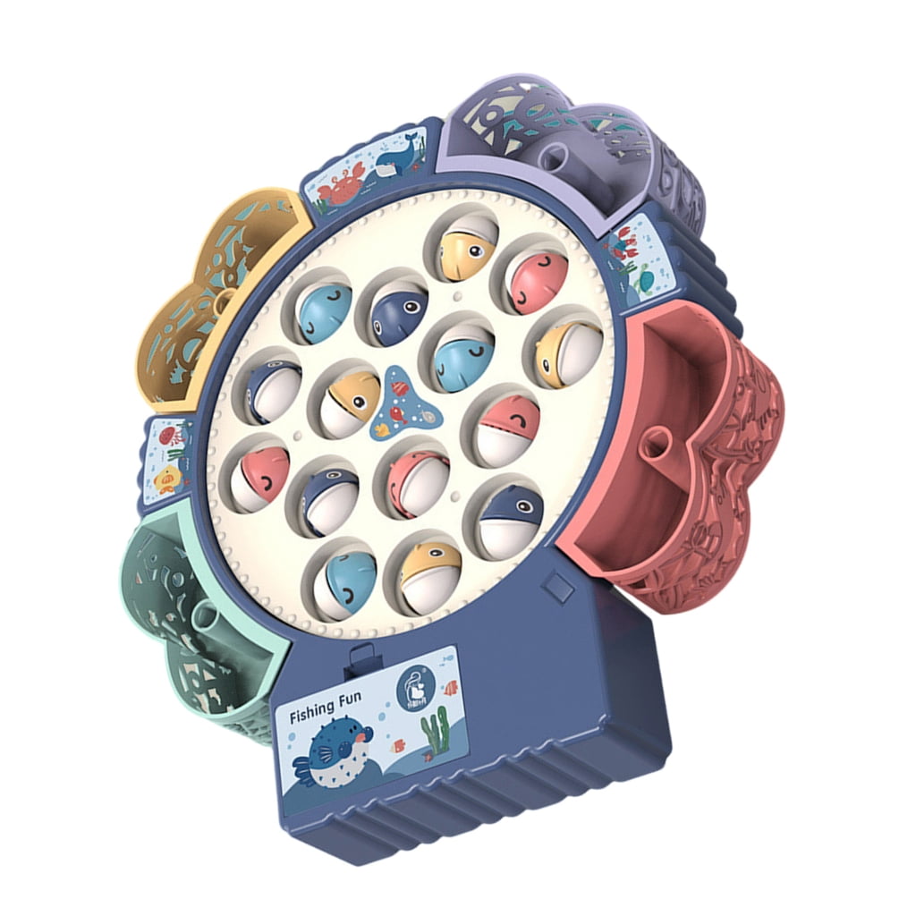 KUFptva Indoor Toddlers Rotating Fishing Toy Magnetic Fishing Toy for ...