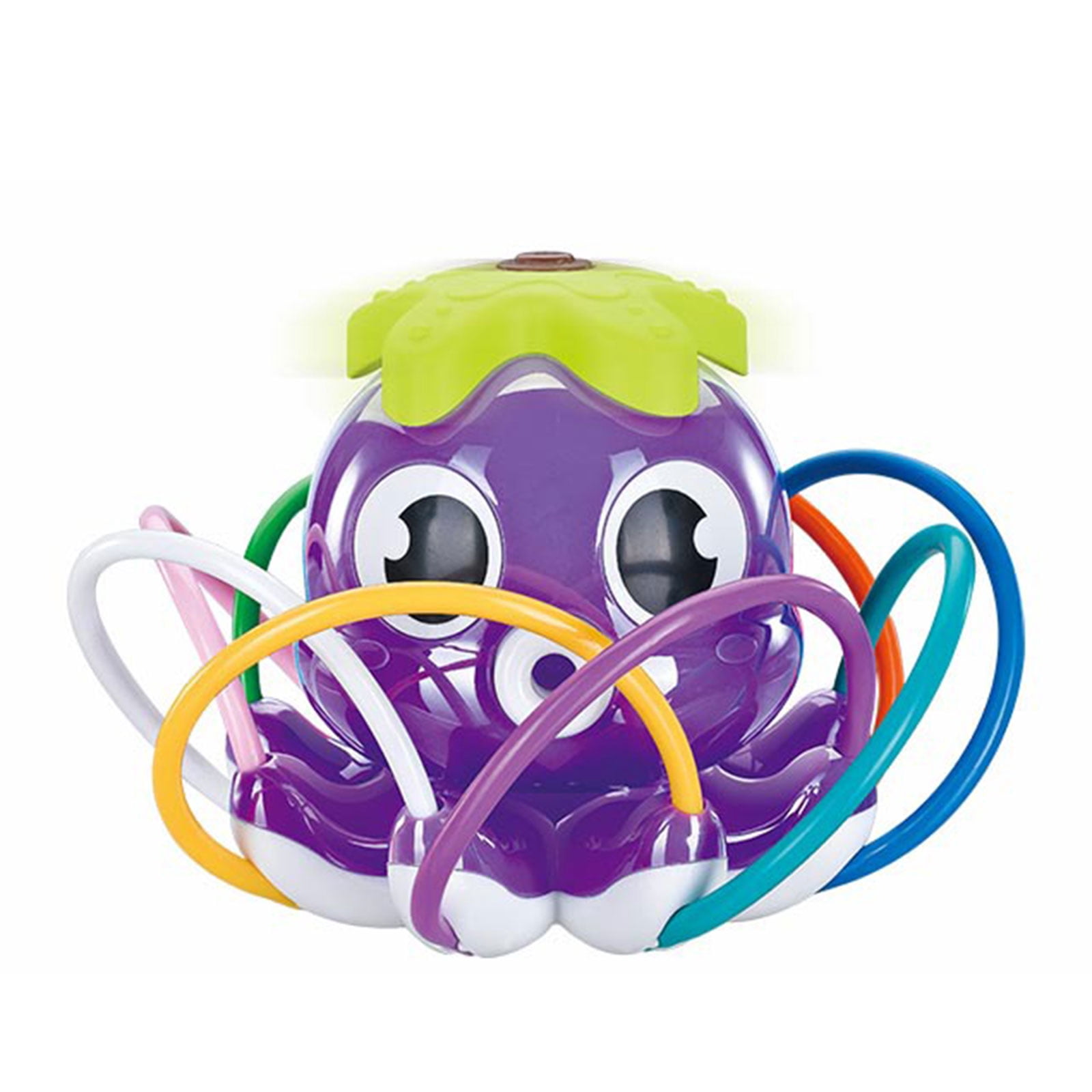 KUFptva Kiddie Sprinkler Toy Rotating 8 Hose Water Octopus Toy Outside ...
