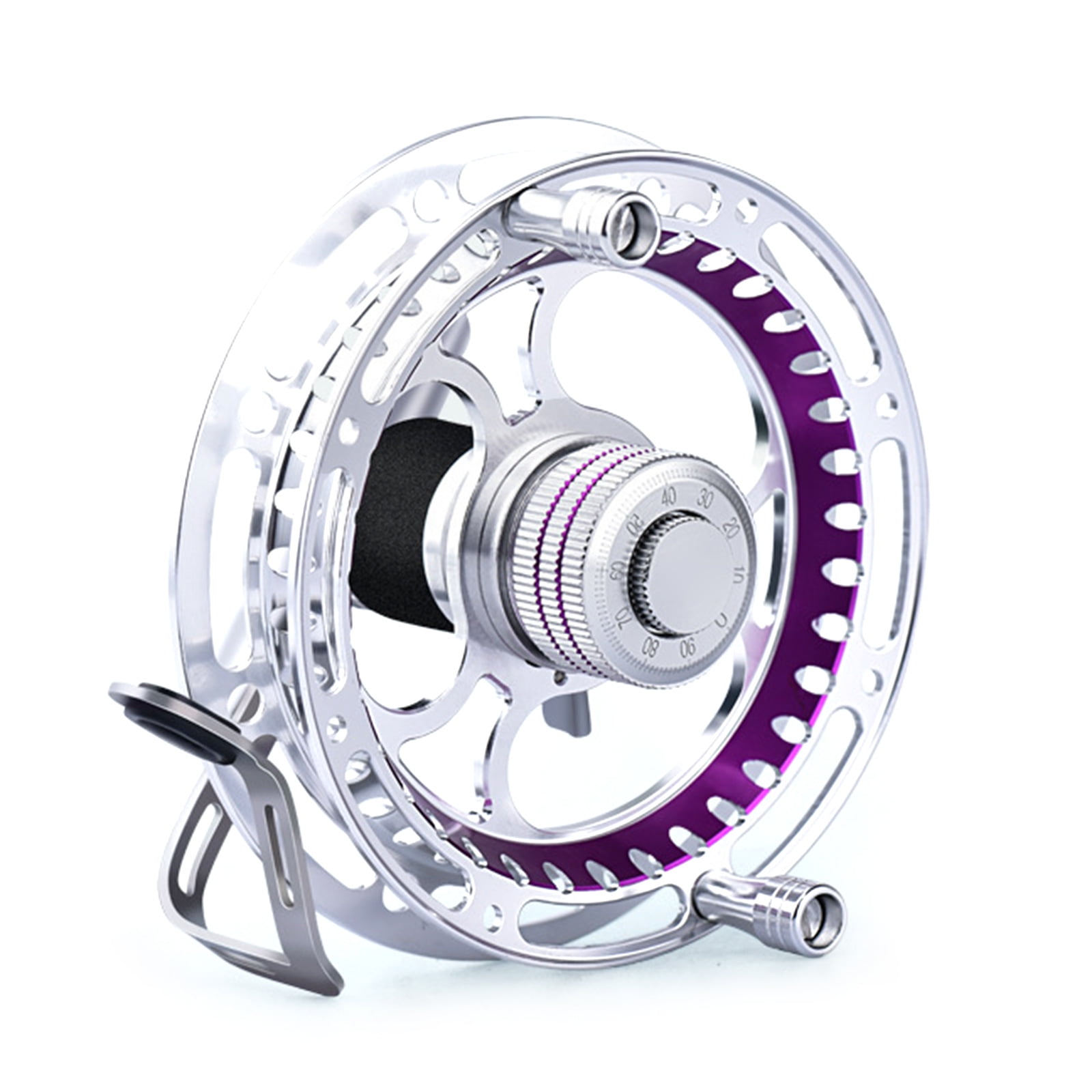 KUFptva Light Weight Fly Fishing Reels Sound Hand Reels Metal Fishing ...