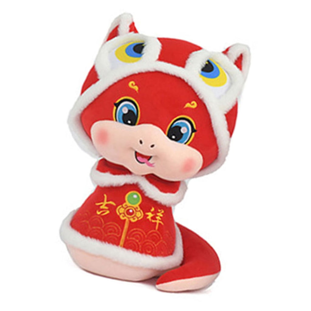 KUFptva Luck Zodiacal Doll Stuffed Snake Mascots Plush Toy Dolls for ...