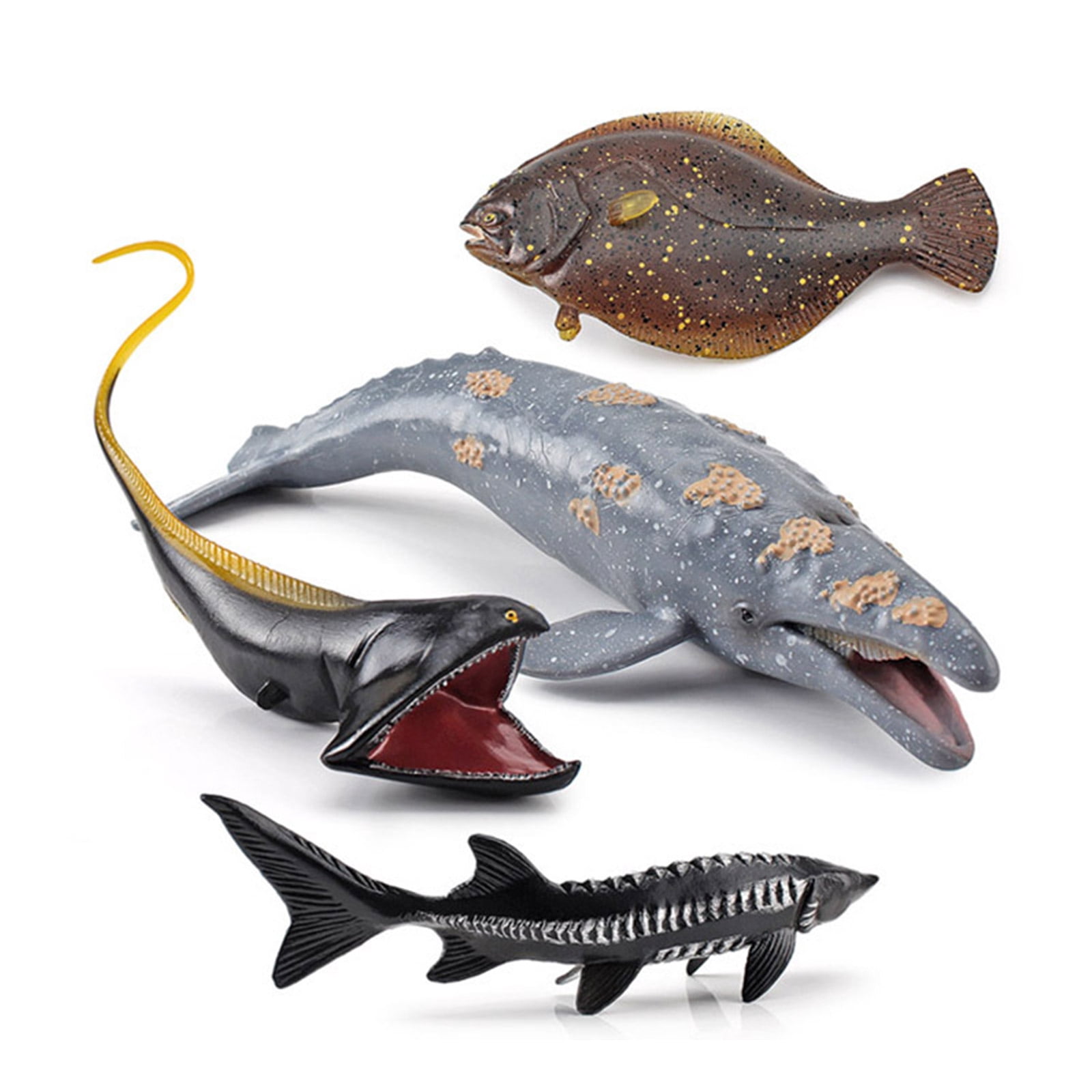 KUFptva Mini Figurine Marine Fish Realistic Sea Toy Cake Toppers Kids ...