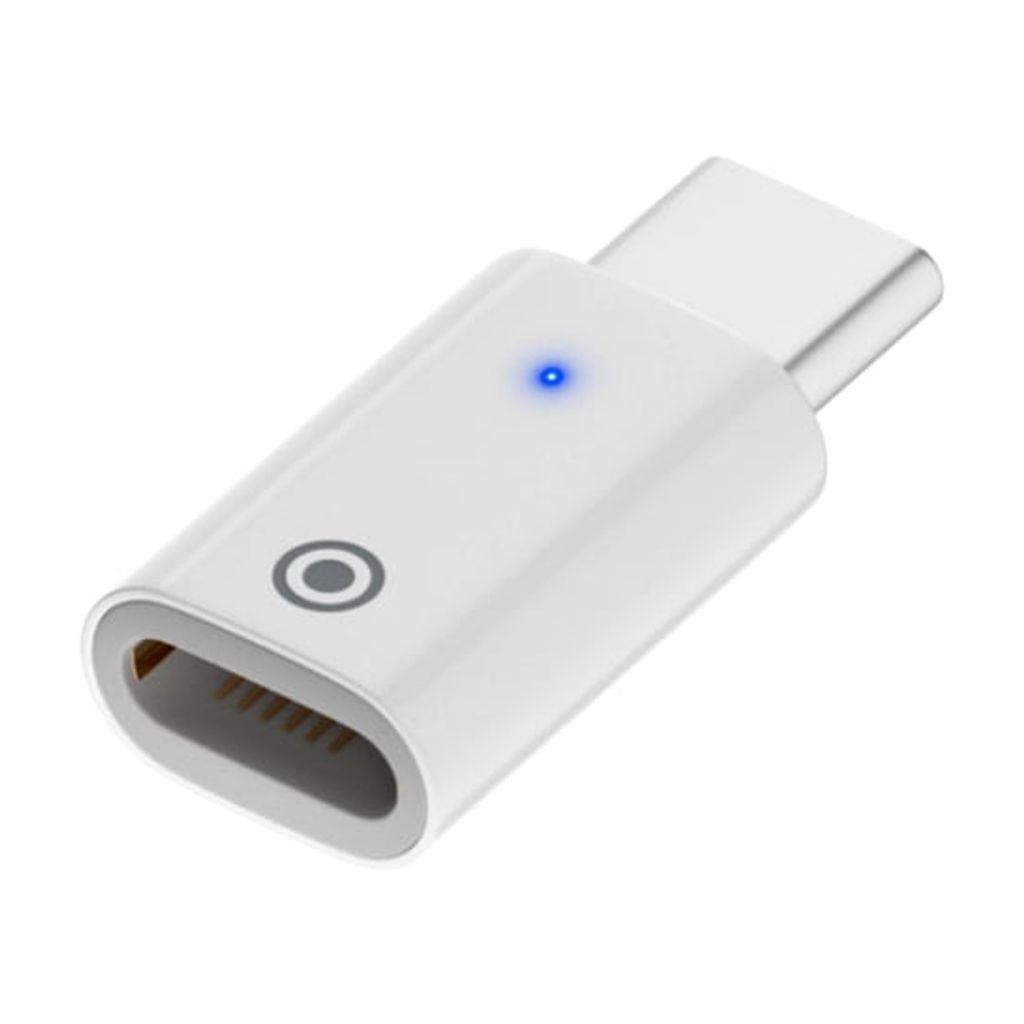 KUFptva Portable Type C/8Pin to 8Pin Female Charging Adapter with LED ...