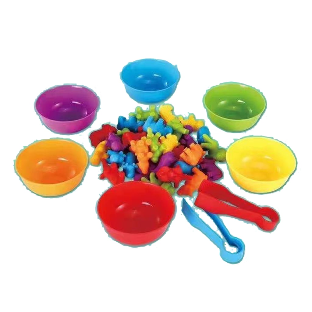 KUFptva Rainbow Color Matching Toy for Children Math Education Toy ...