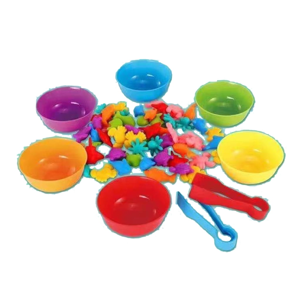 KUFptva Rainbow Color Matching Toy for Children Math Education Toy ...