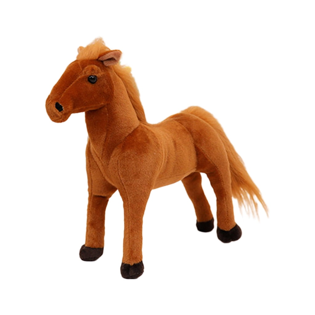 KUFptva Realistic Horses Plush Doll Babies Cuddling Toy Cute Horses Toy ...
