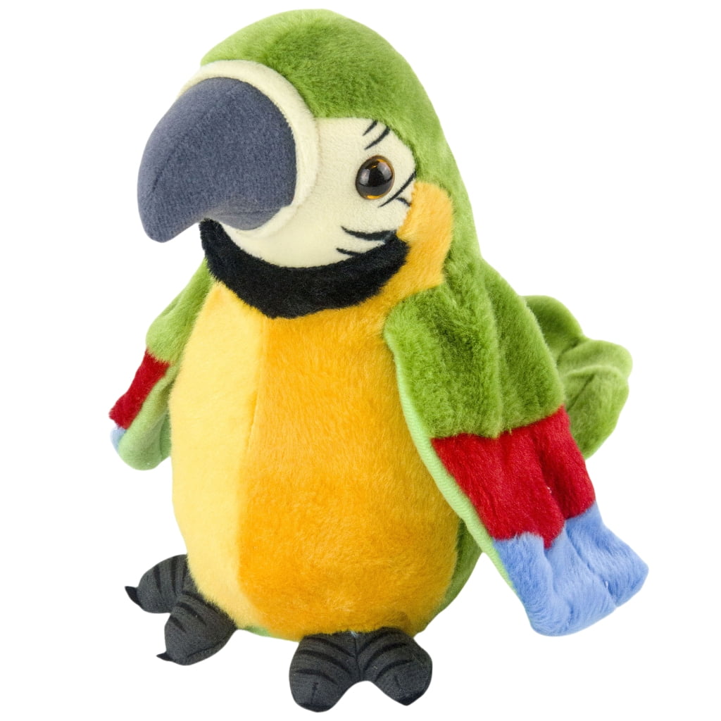 KUFptva Simulation Plush Parrot Toy for Learn to Crawl Interactive ...