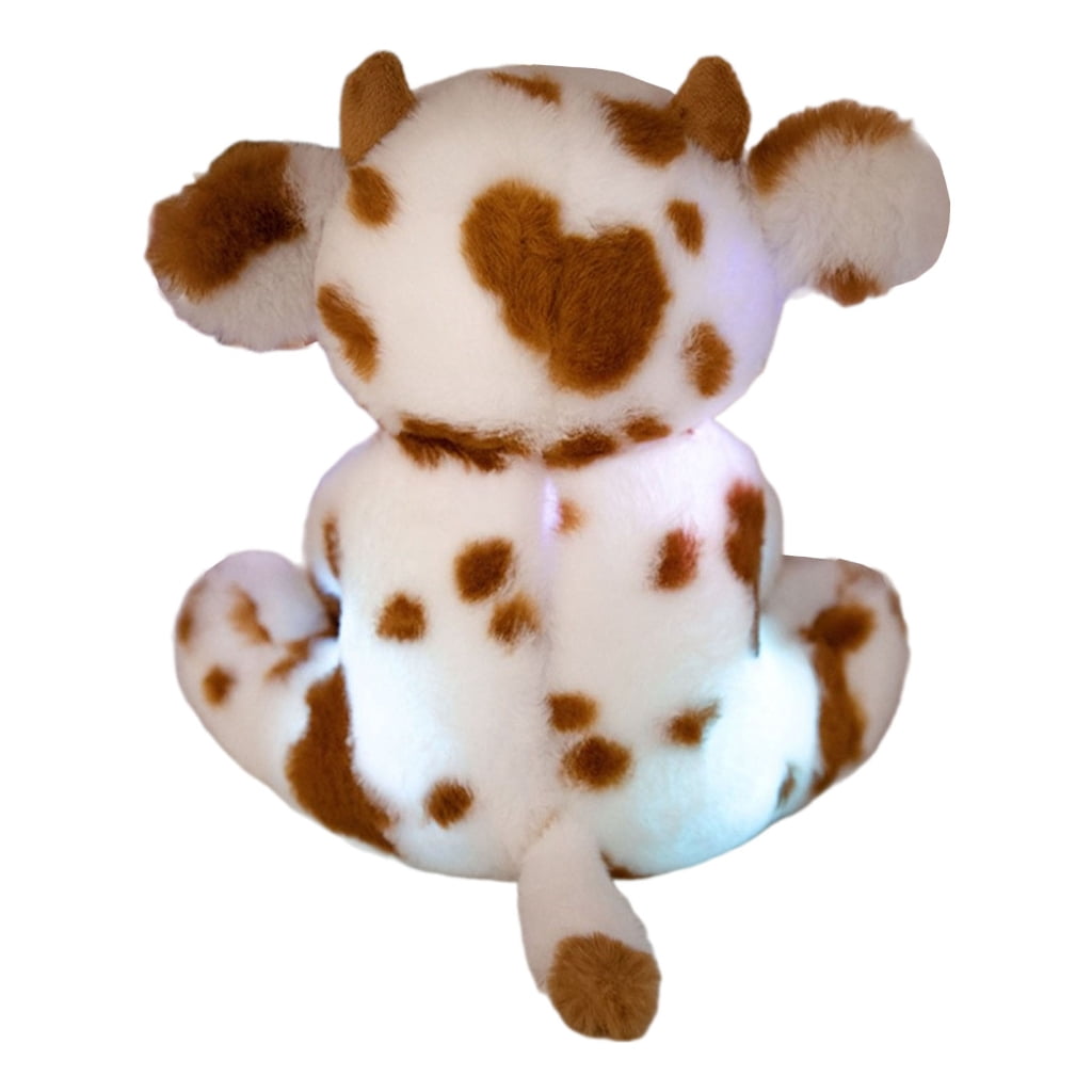 KUFptva Stuffed Cow Toy Cartoon Cow Figure Soft Toy Room Emotion ...