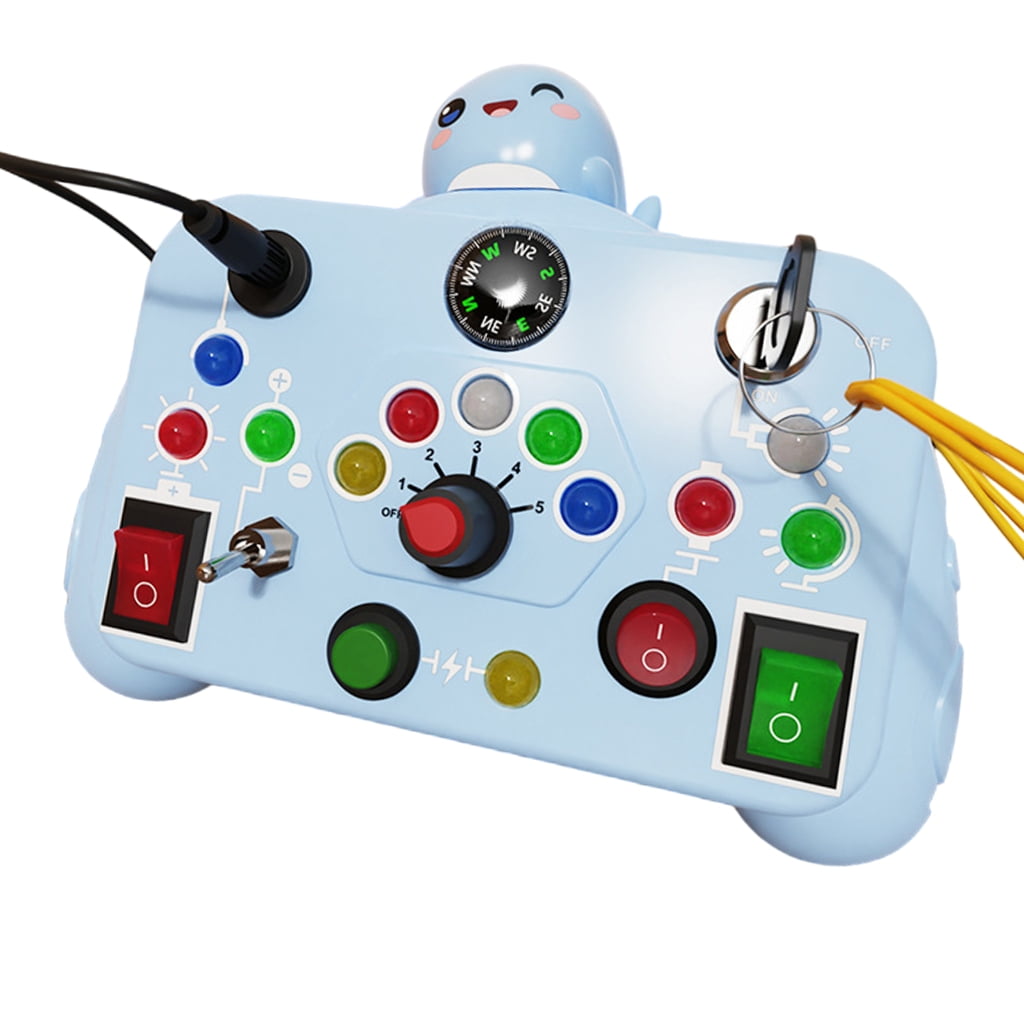 KUFptva Toy Board Busy Toy Cartoon Skill Learning Busy Toy for Toddlers ...