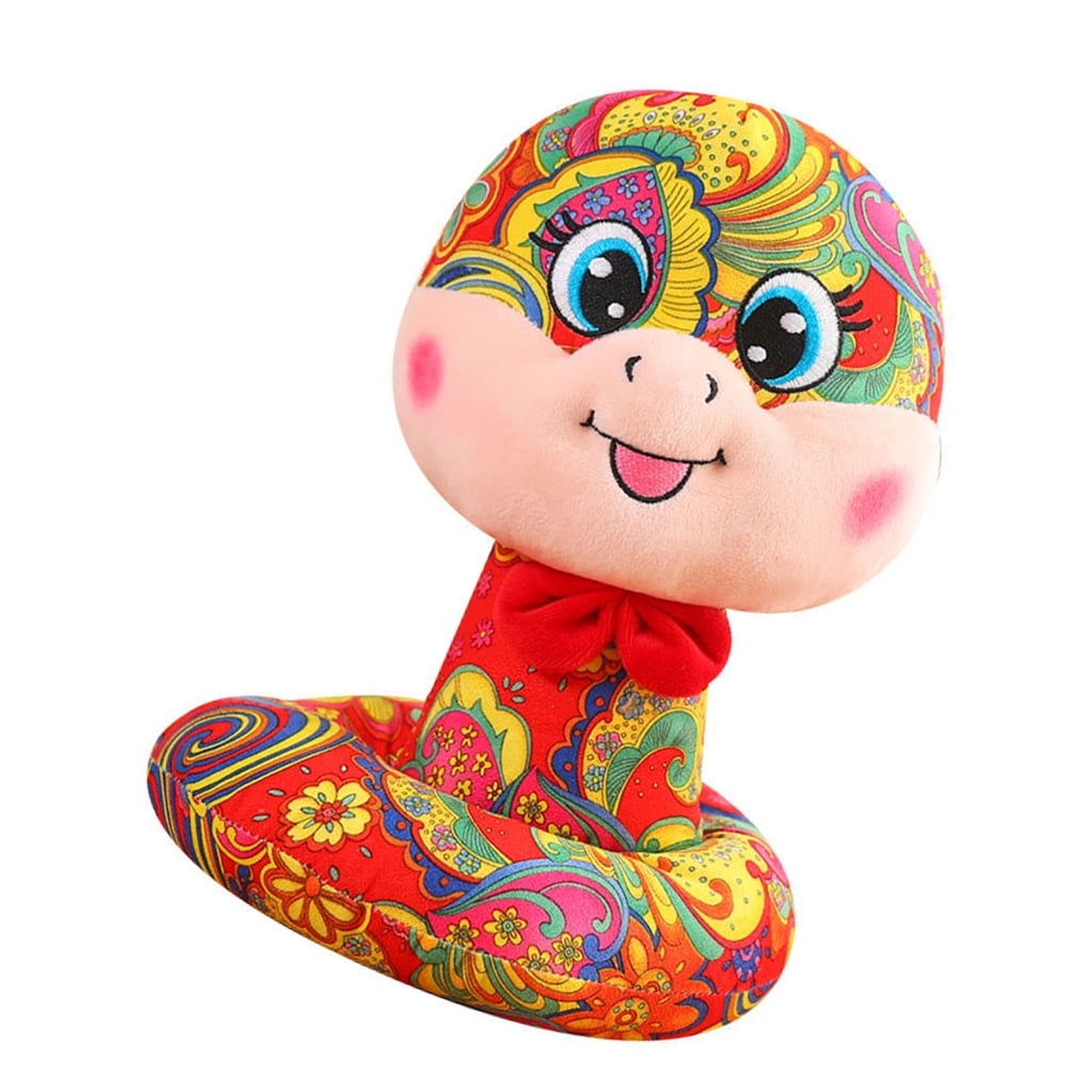 KUFptva Traditional Stuffed Snake Doll Chinese New Year Festival Plush ...