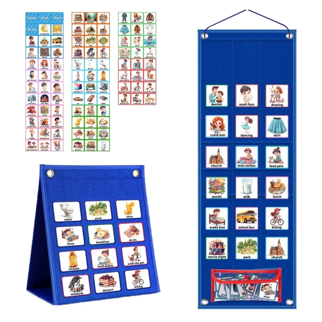 KUFptva Visual Schedule Visual Timetable for Kids Chore Chart Chart ...
