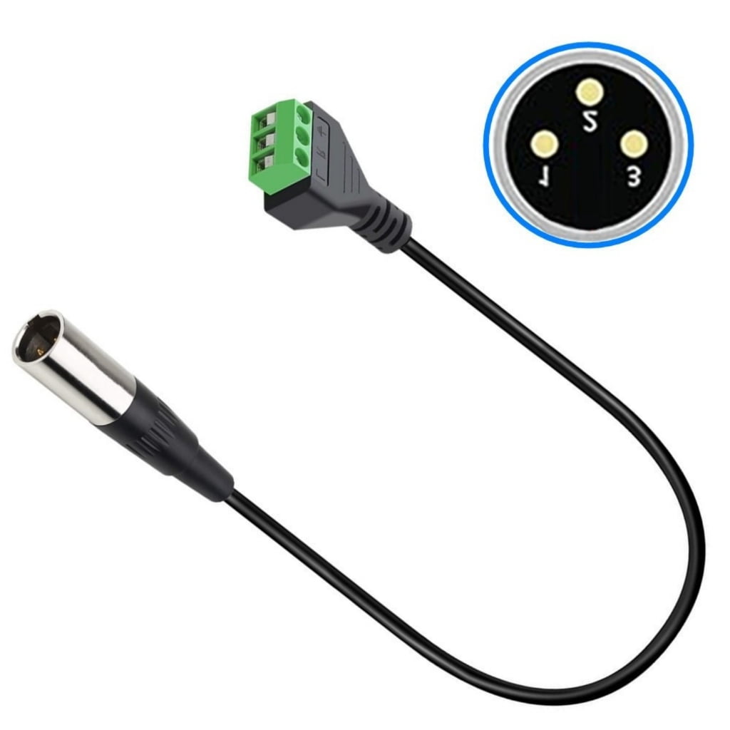 KUFptva XLRs Female Male Connectors to 3Pin Terminals Adapter Cable for ...