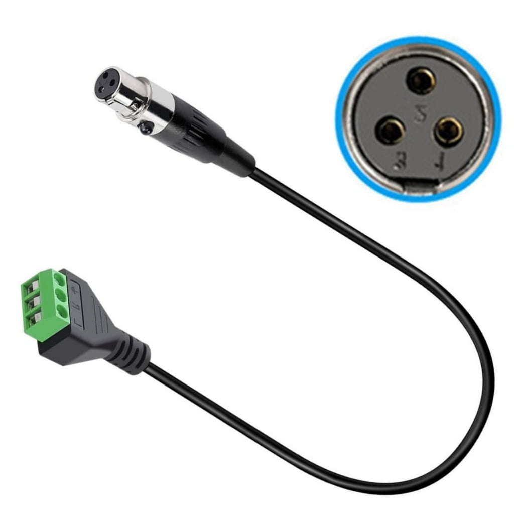 KUFptva XLRs Female Male Connectors to 3Pin Terminals Adapter Cable for ...