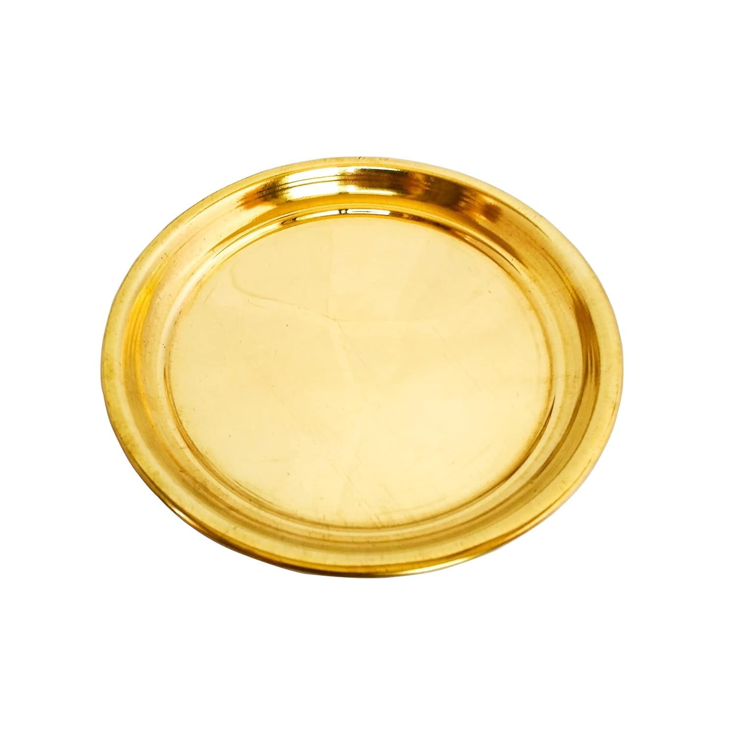 KUHA Brass Pooja PlatePital Thali for Puja harathi Plate Aarti thali ...