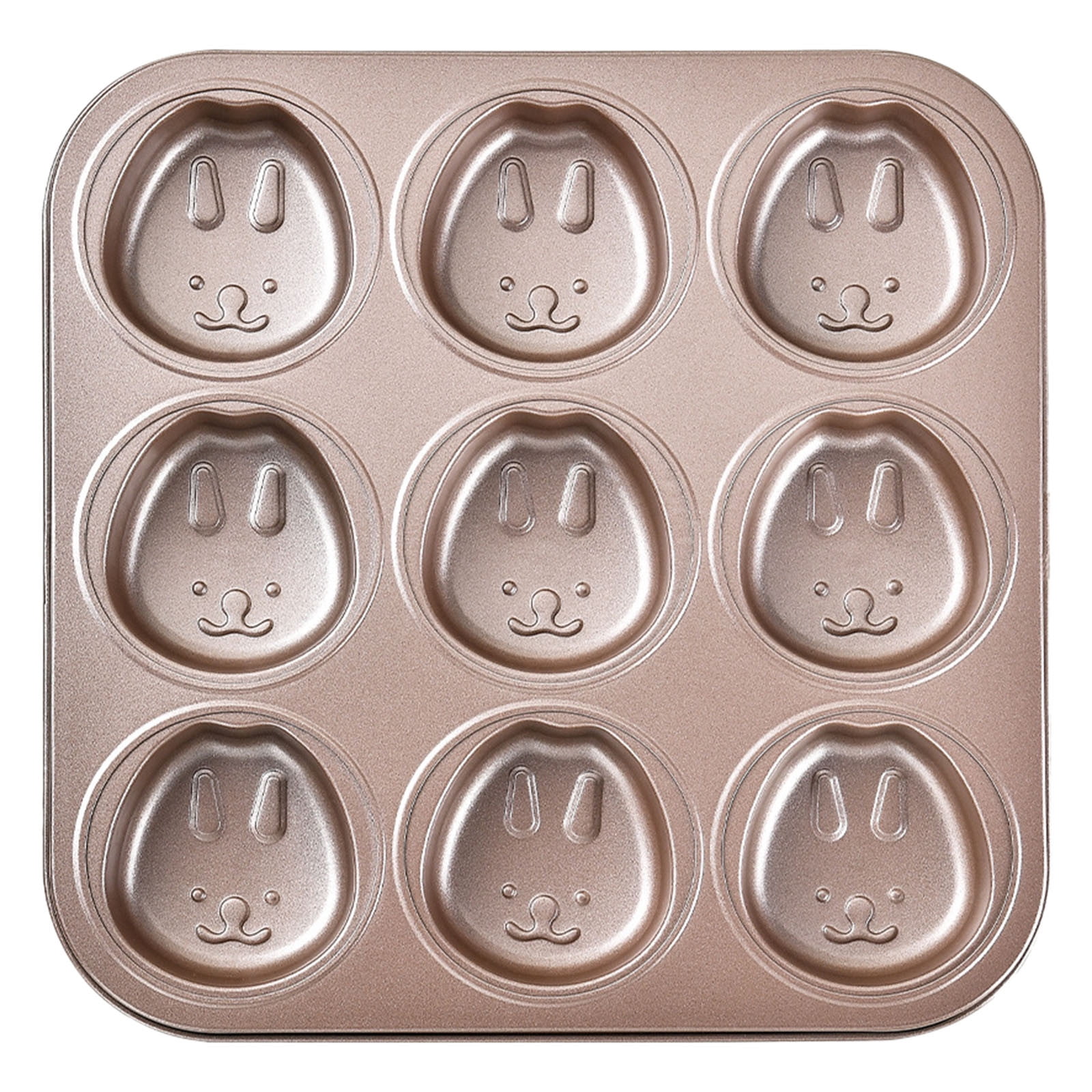 KUHBRCA Muffin Pan for Baking, Rabbit Shaped Mini Cake Pan, Cupcake Pan ...