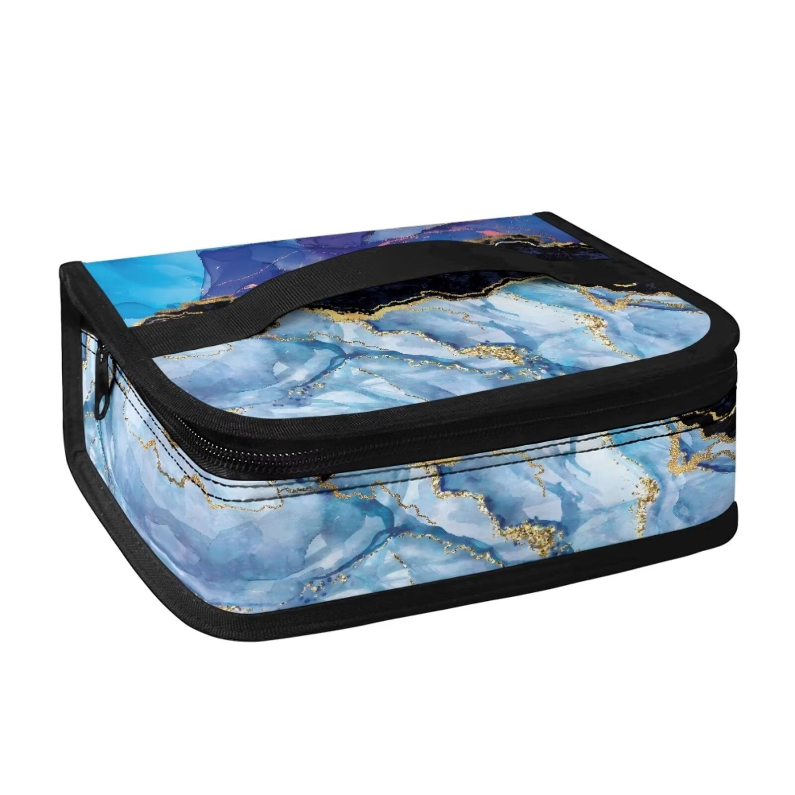 KUIFORTI Blue Marble Lunch Box for Men Lunch Bag Meal Bag with Top ...