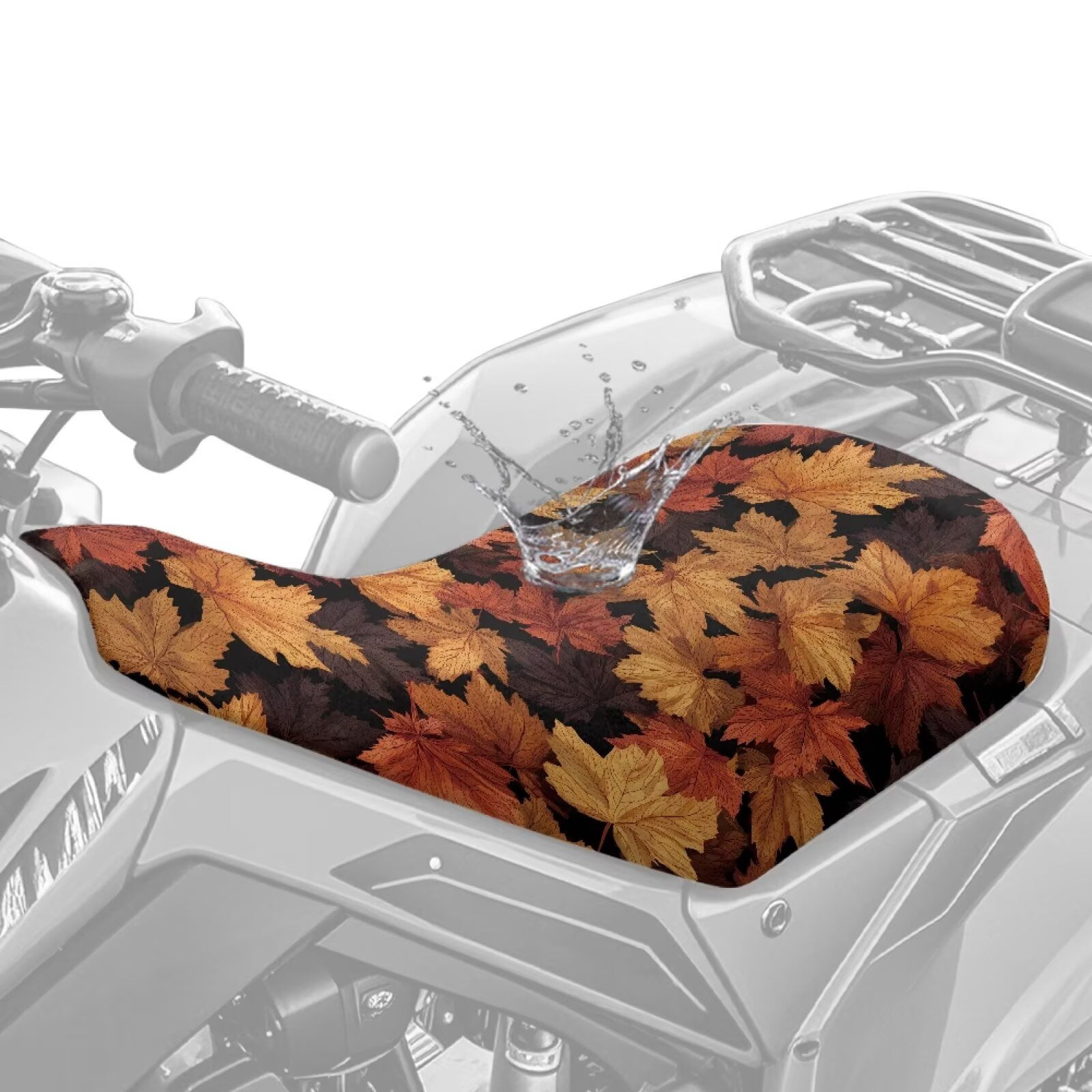 KUIFORTI Brown Camouflage ATV Seat Cover 4-Wheeler Seat Covers All ...