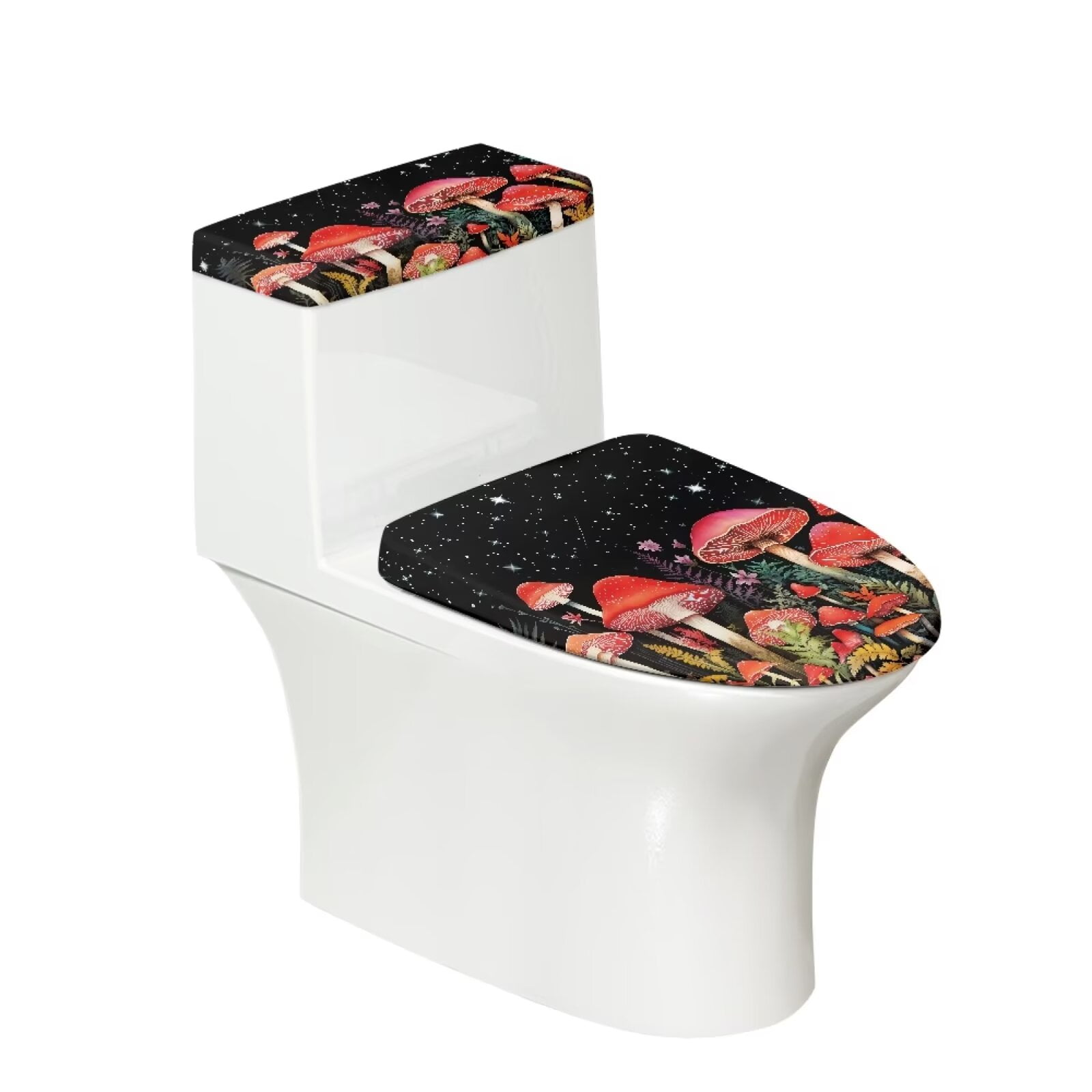 KUIFORTI Butterfly Toilet Lid Cover and Tank Cover Set of 2 Pieces ...