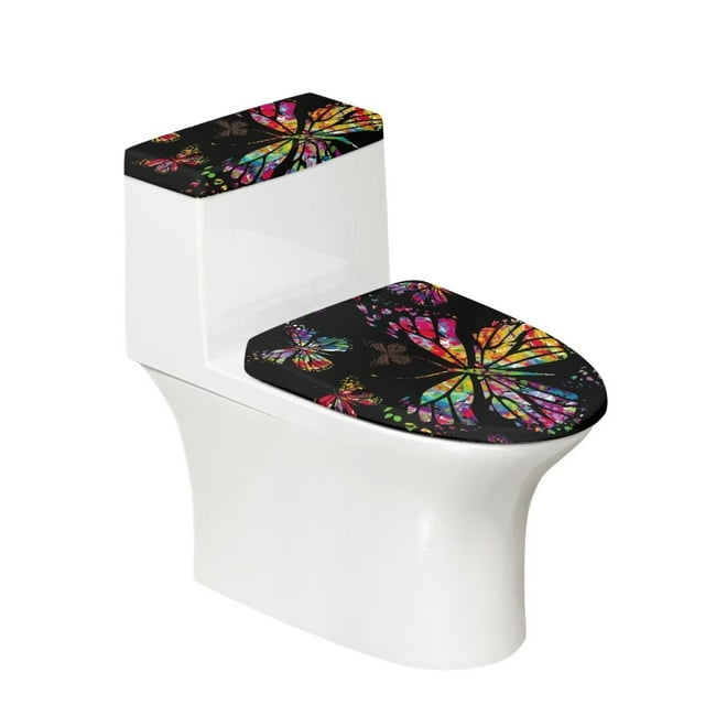 KUIFORTI Butterfly Toilet Seat Cover Toilet Lid Cover Elongated Toilet ...
