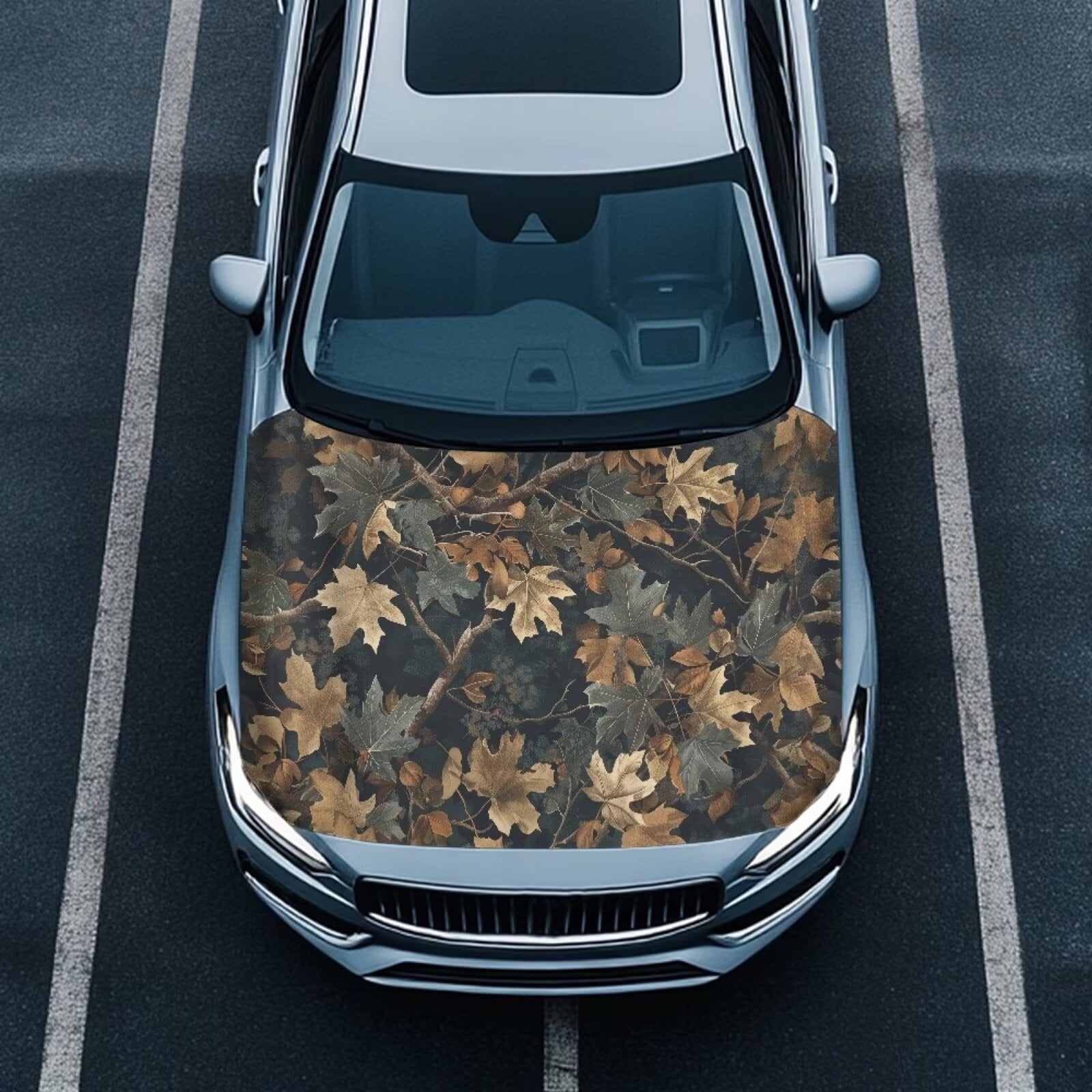 KUIFORTI Car Hood Cover Protector Camo Car Hood Covers for Cars, Easy ...