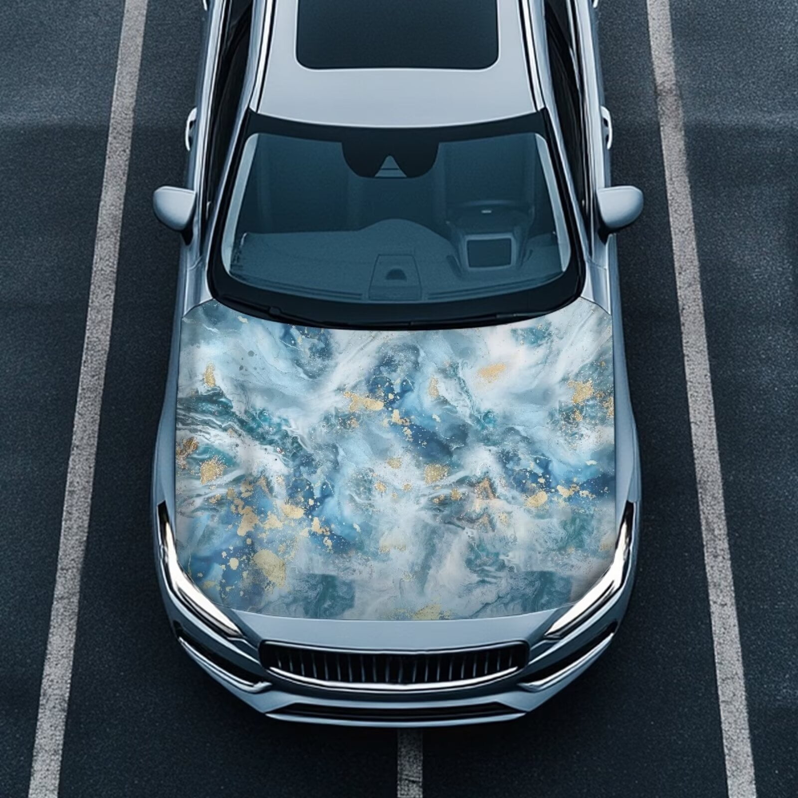 KUIFORTI Car Hood Cover Wrap All Weather Protection Hood Covers for ...