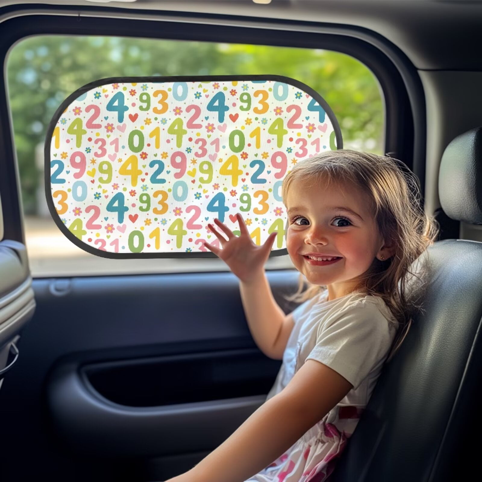 KUIFORTI Car Window Shade for Baby (2 Pack) - 20.47"x12.59" Cling Car ...