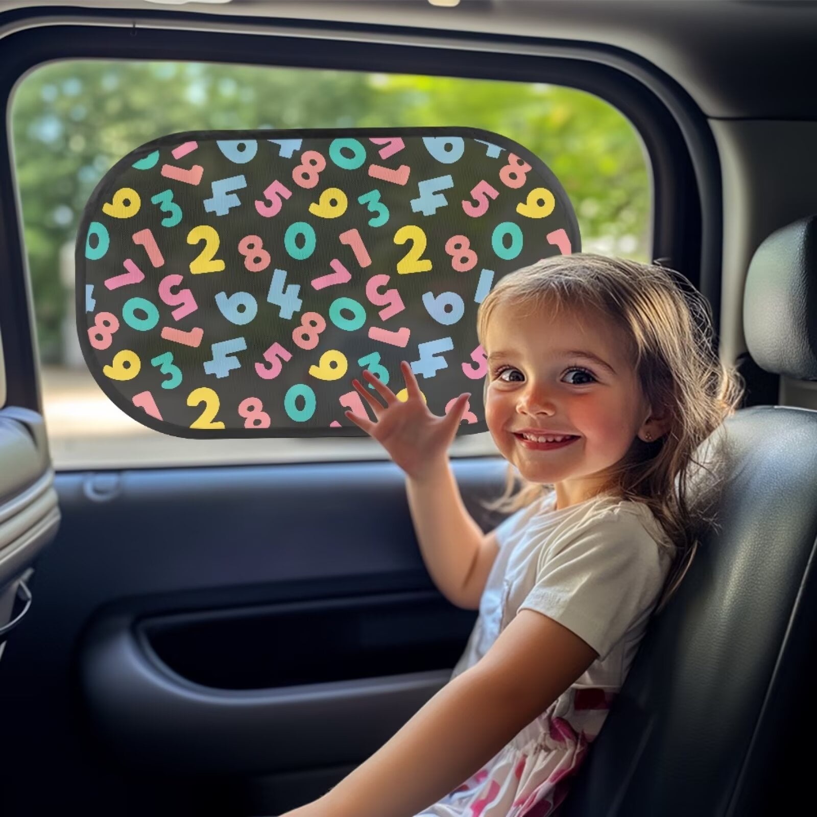 KUIFORTI Car Window Shades for Baby (2 Pack) - 20.47" x 12.59" Sun ...