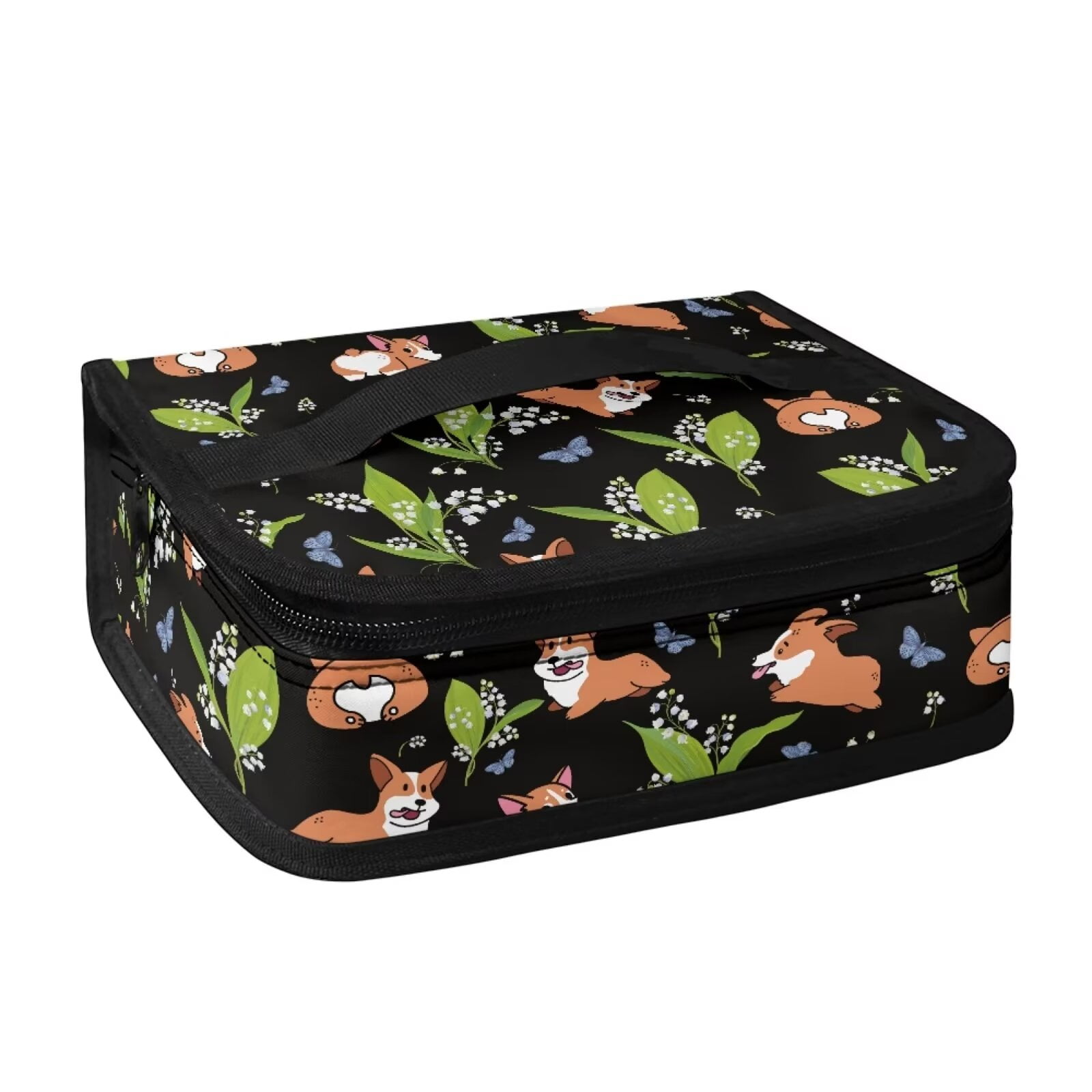 KUIFORTI Cute Corgi Leaves Lunch Box Large Capacity Lunch Bag Purse ...