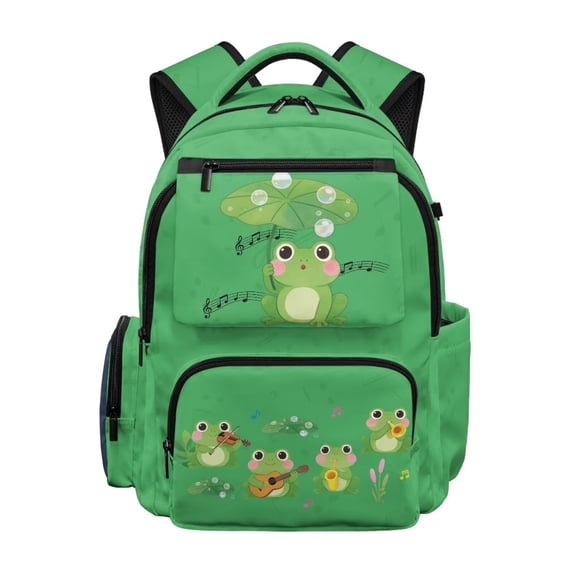 KUIFORTI Cute Frog Girls Backpack Kids Bookbag Comfortable Lightweight ...