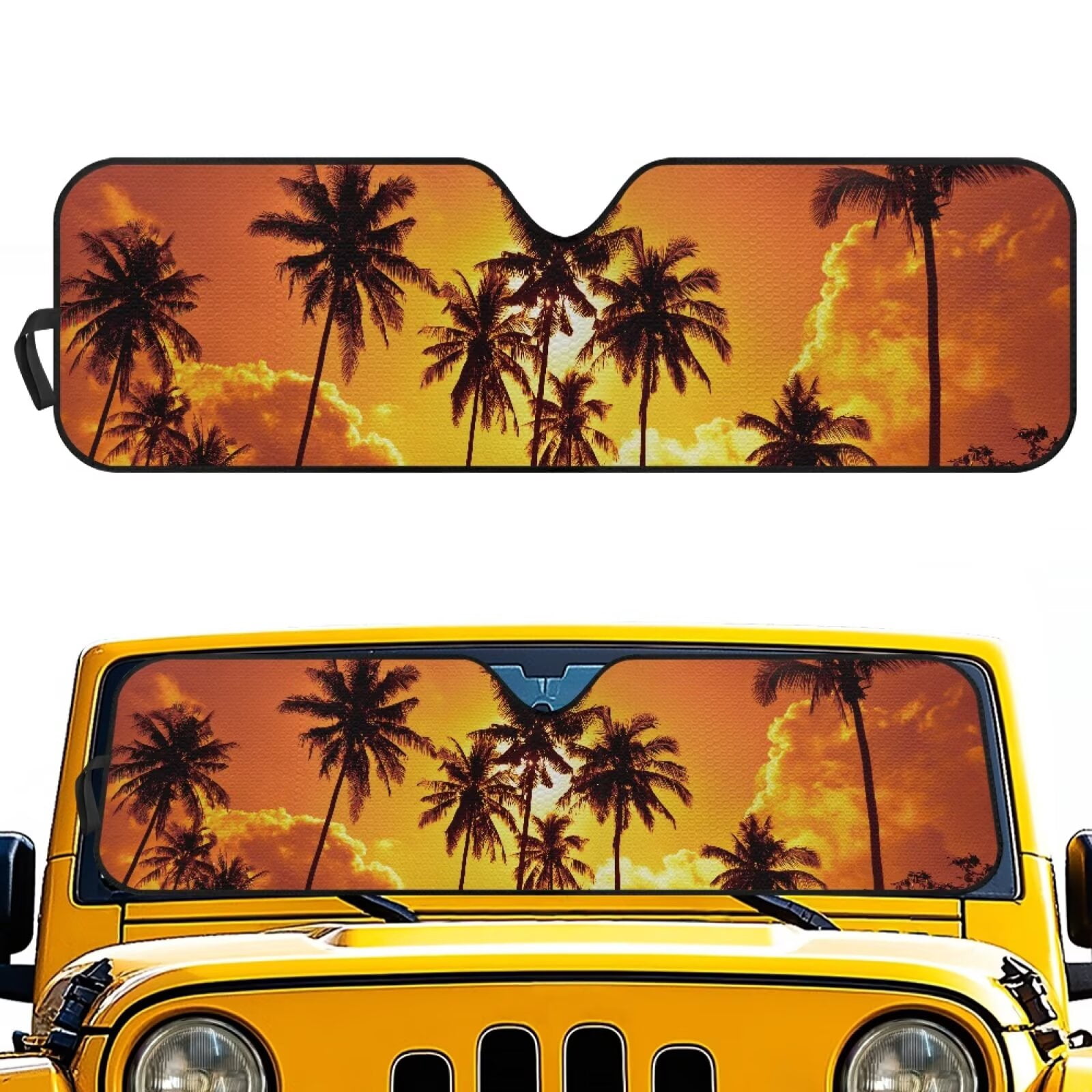 KUIFORTI Front Windshield Sun Shade, Car Shade Front Windshield Cover ...