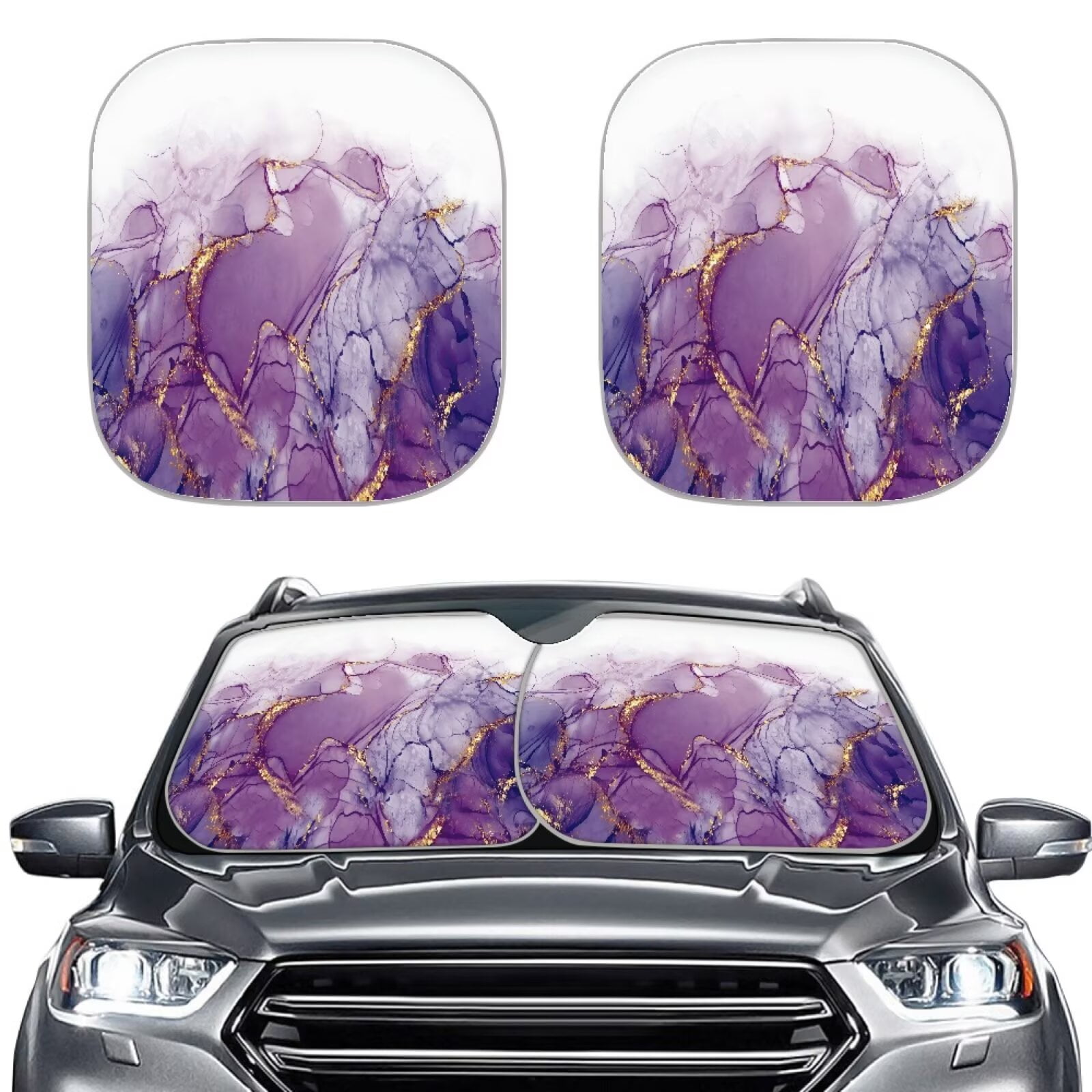 KUIFORTI Front Windshield Sun Shade Foldable Universal Windshield Cover ...