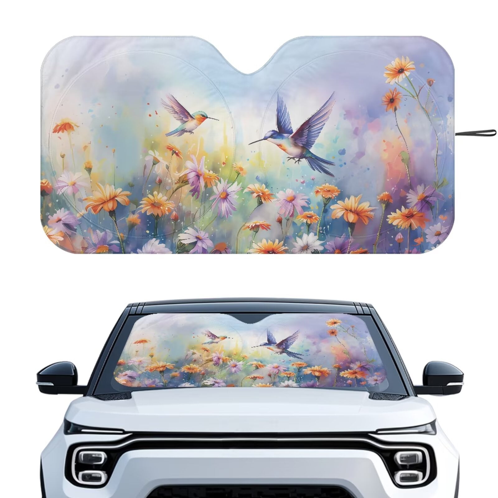 KUIFORTI Front Windshield Sun Shade Funny Car Sun Shade Windshield ...