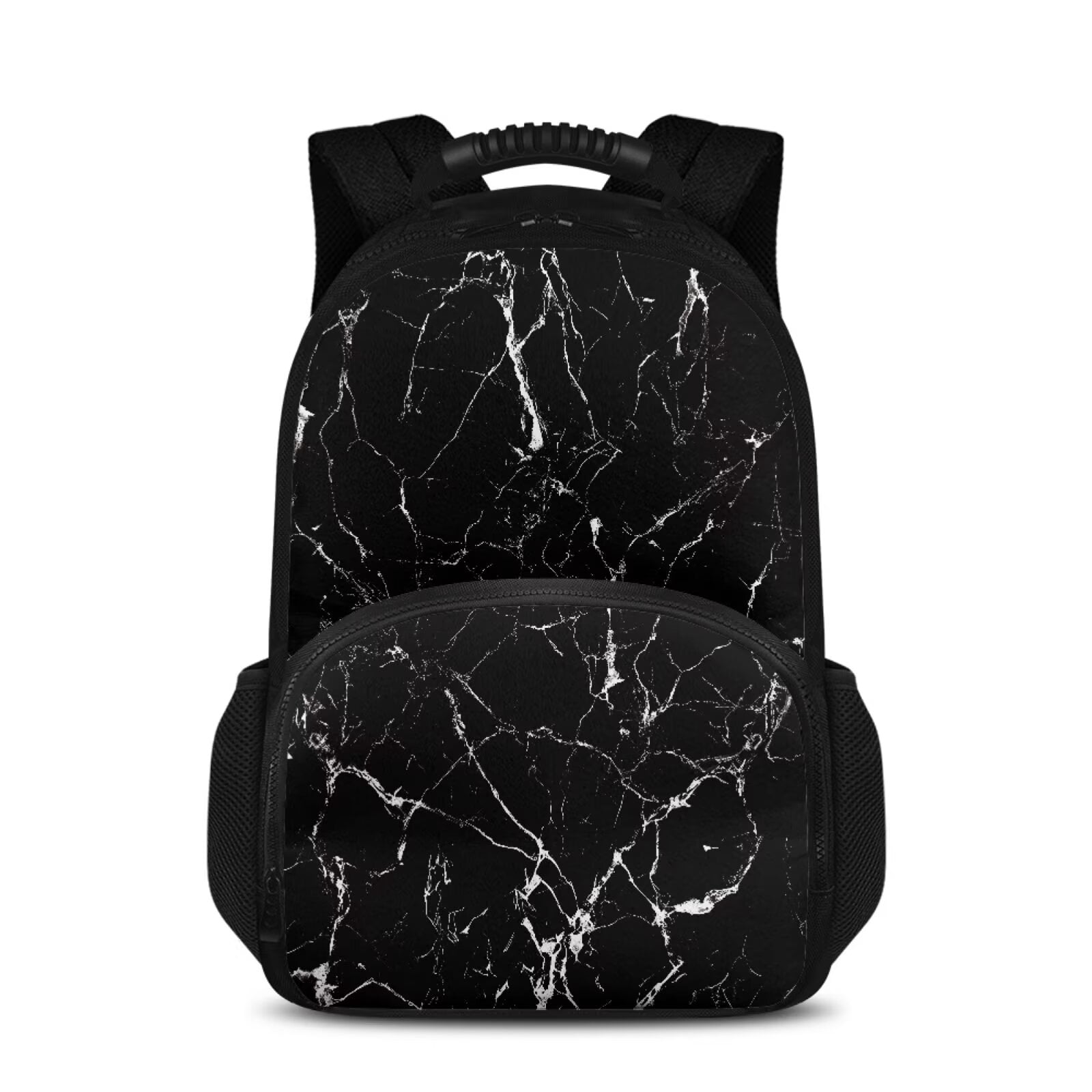 KUIFORTI Lunch Backpack, Black Marble Backpack Insulated Cooler ...