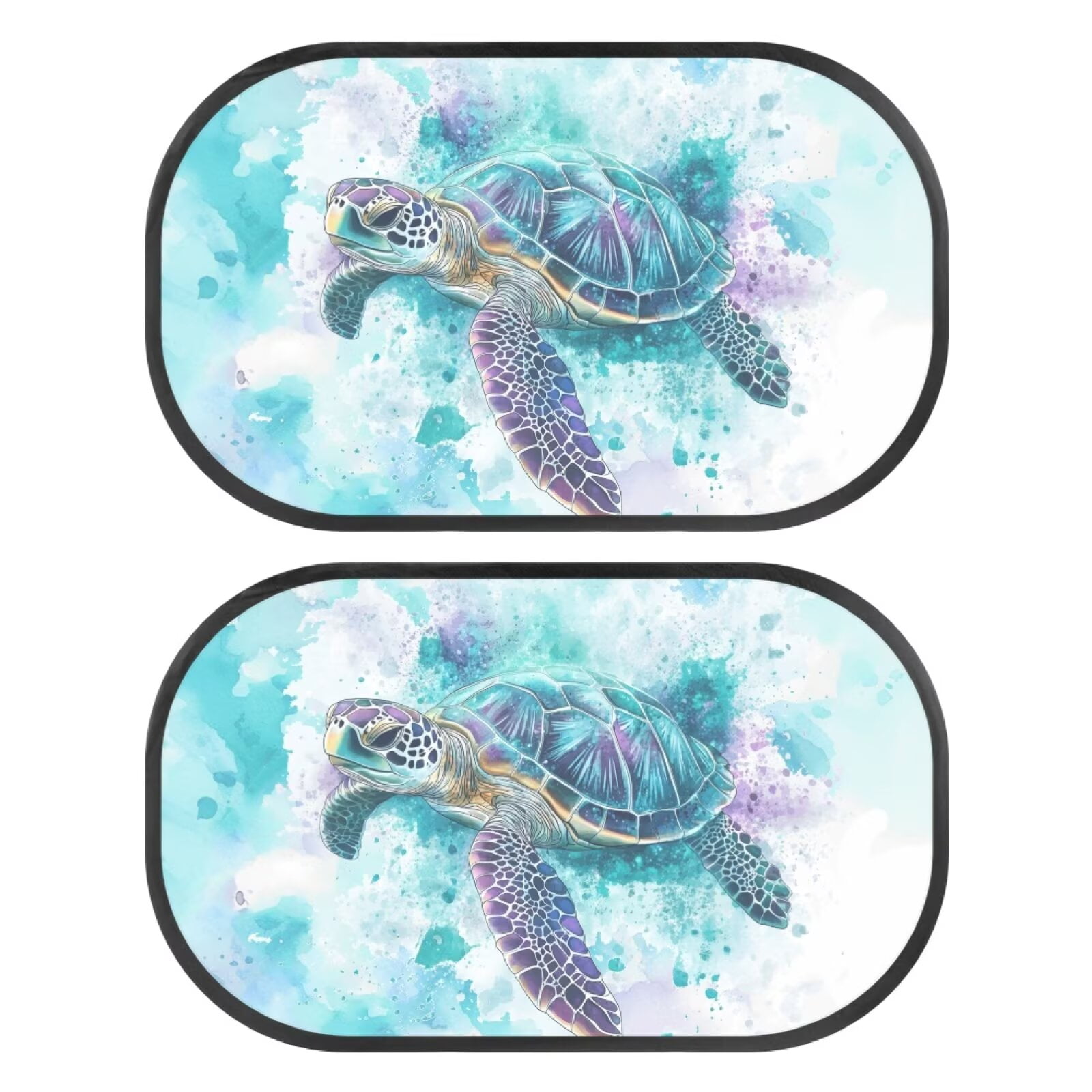 KUIFORTI Turtle Car Window Shades for Baby 20.47"x12.59" (2 Pack ...