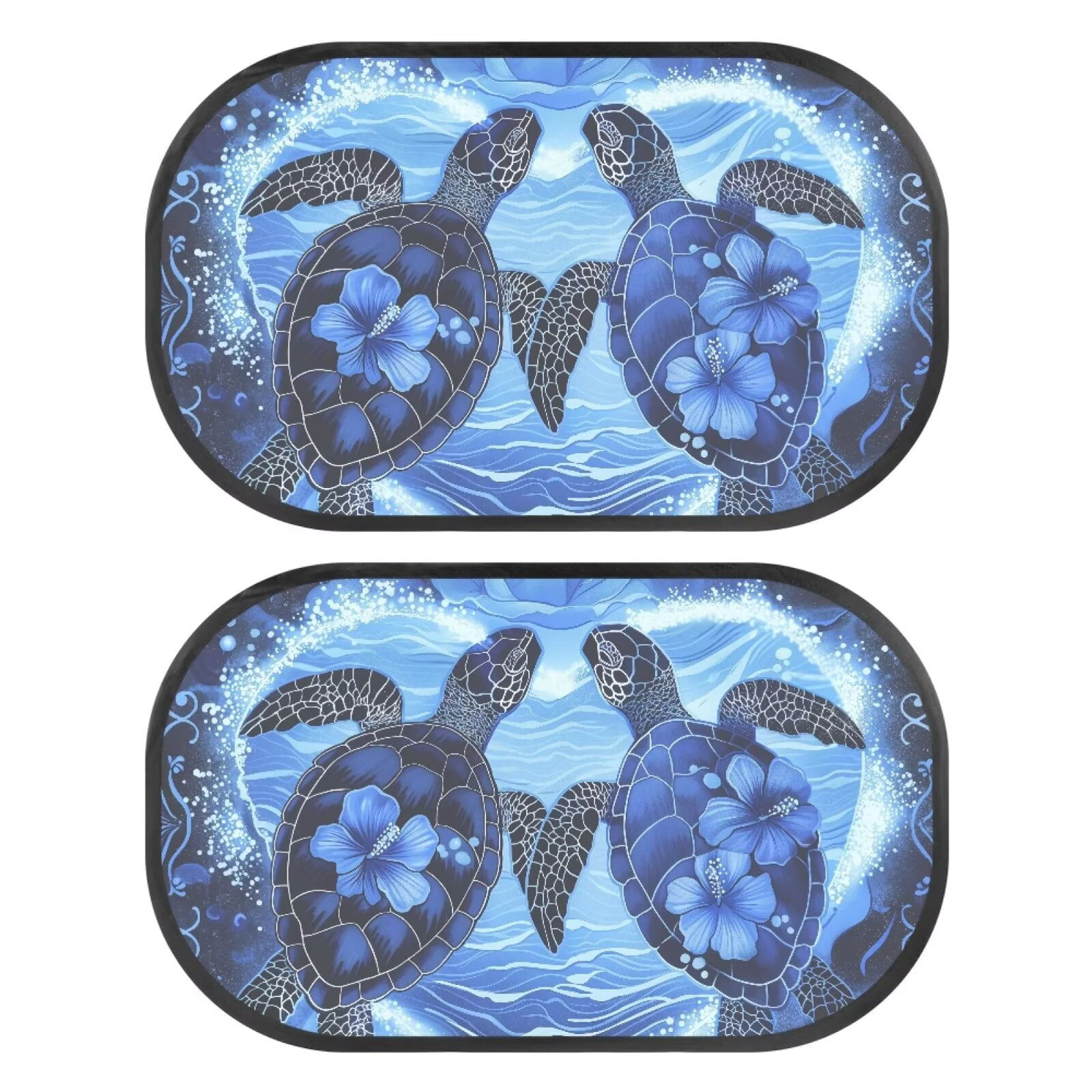 KUIFORTI Turtle Car Window Shades, Cling Car Sun Shade for Rear Window ...