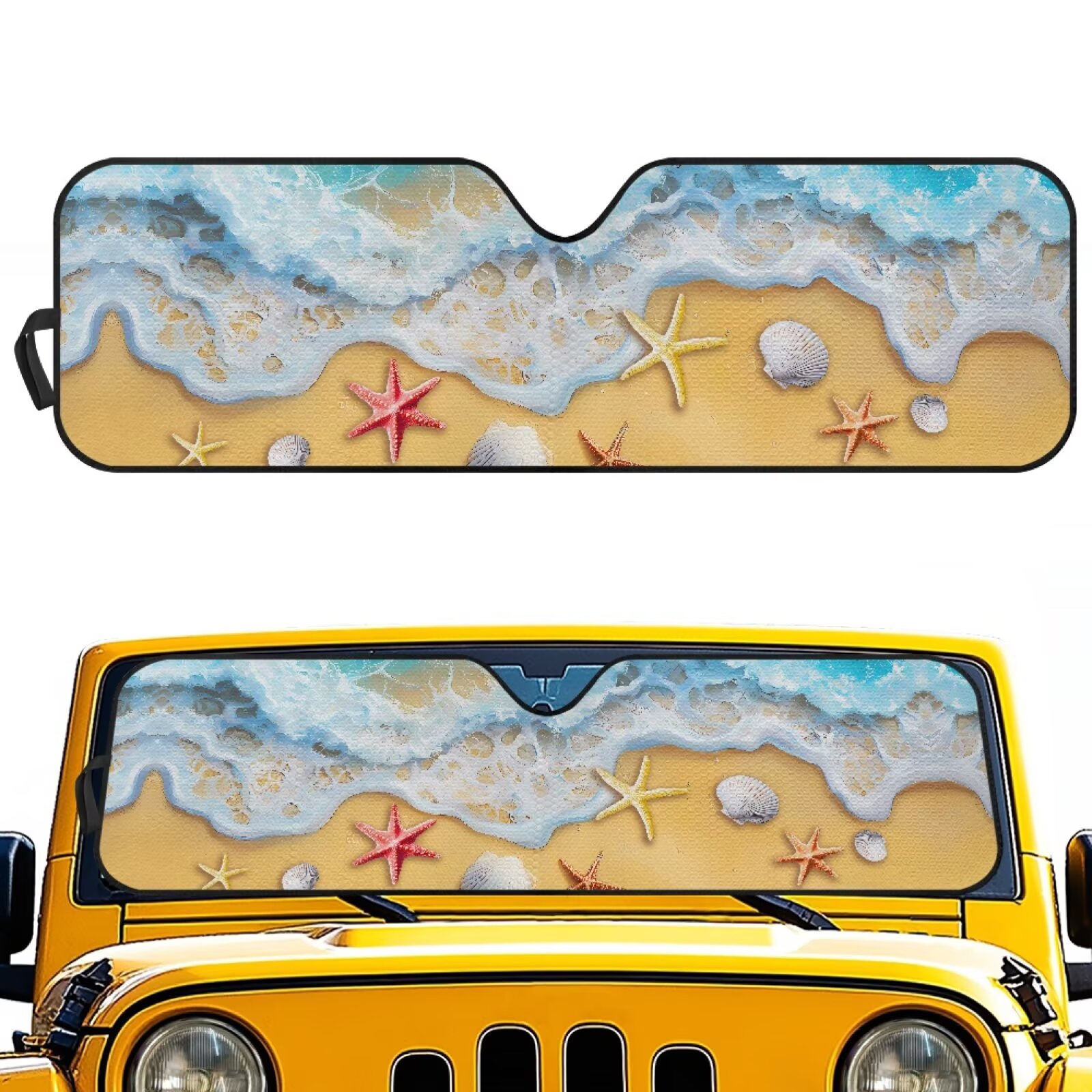 KUIFORTI Windshield Sunshade for Jeep, Wrangler, Compass, Gladiator ...