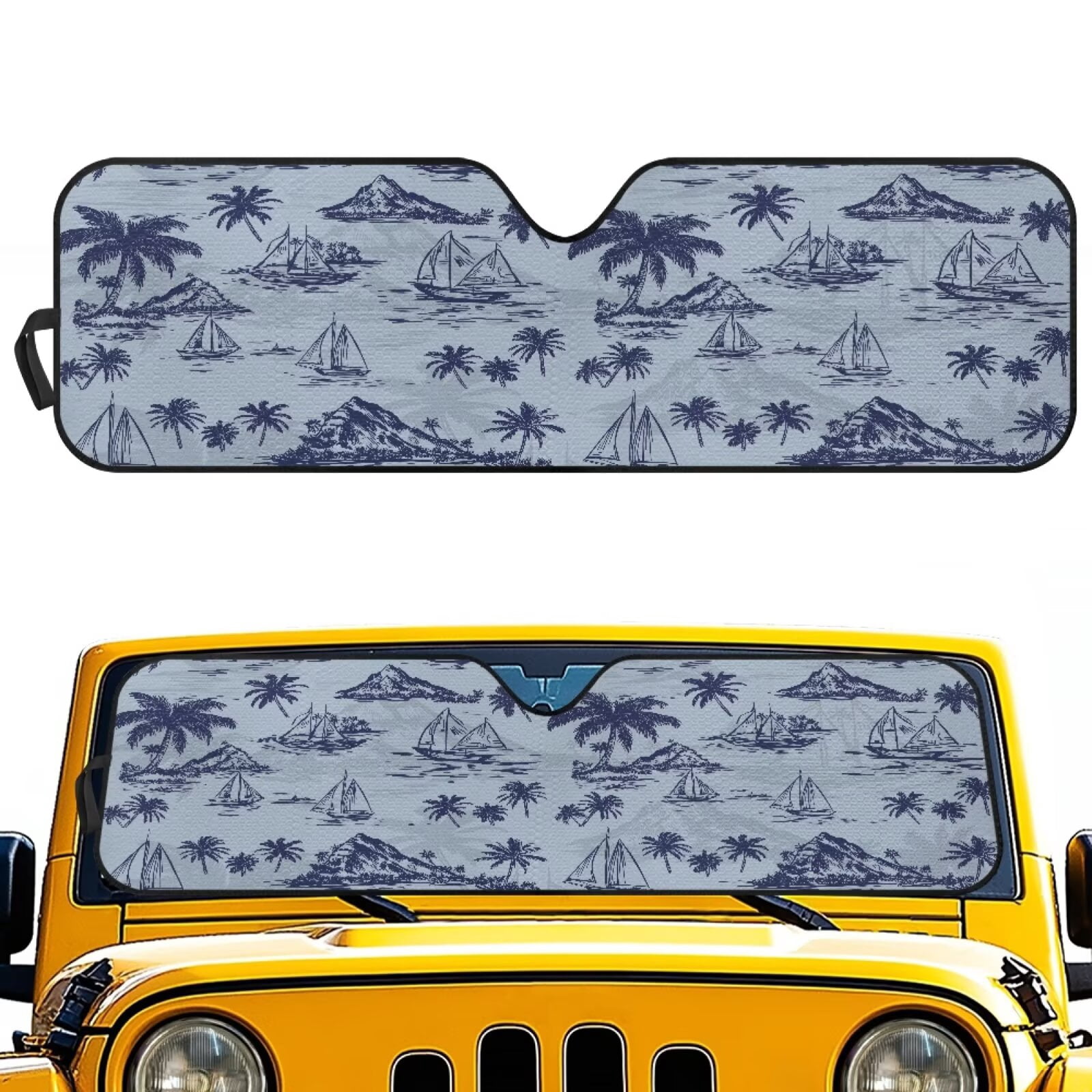 KUIFORTI Windshield Sun Shade Foldable Car Front Window Sunshade for ...