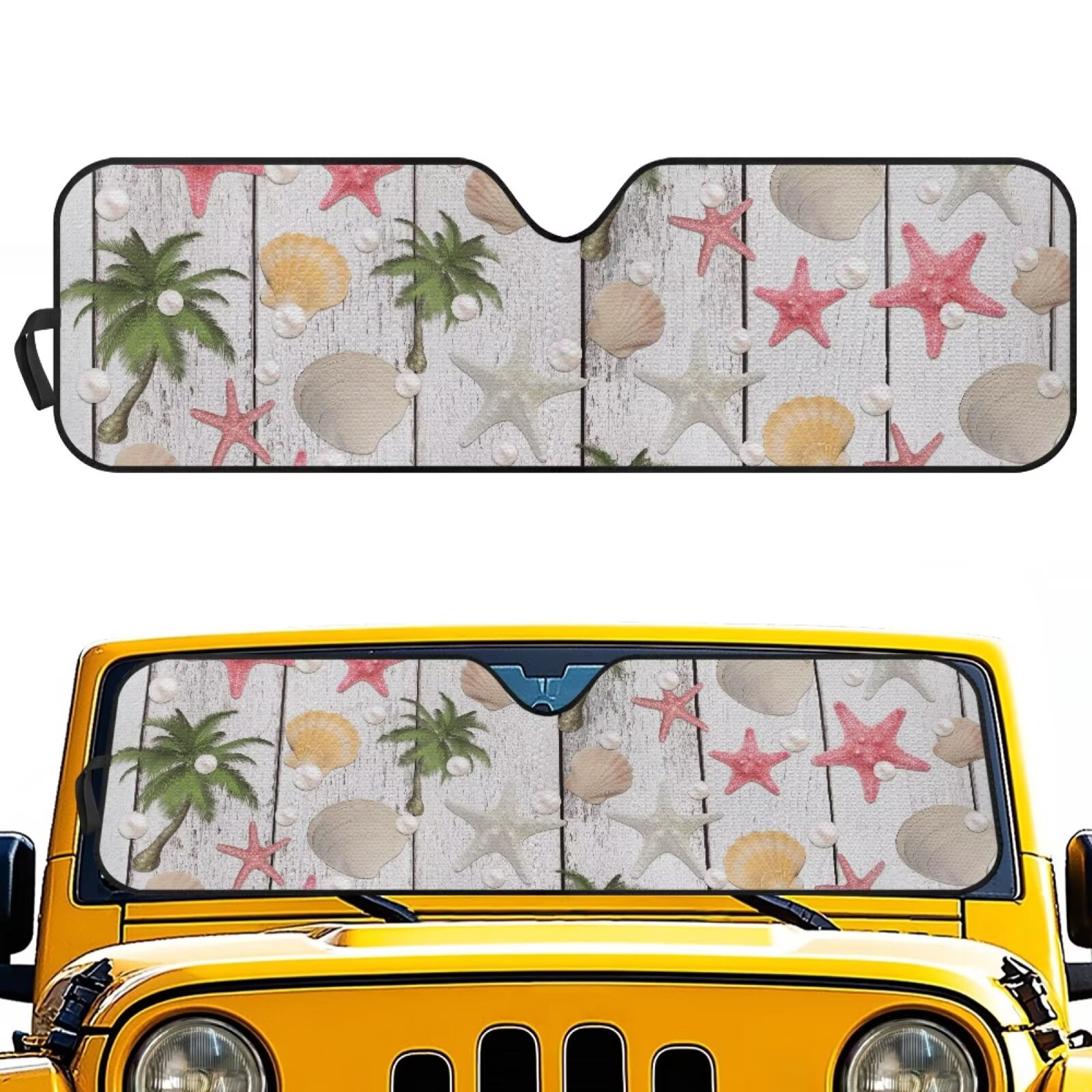 KUIFORTI Windshield Sun Shade for Rubicon Sahara TJ JK JKU 2 Door & 4 ...