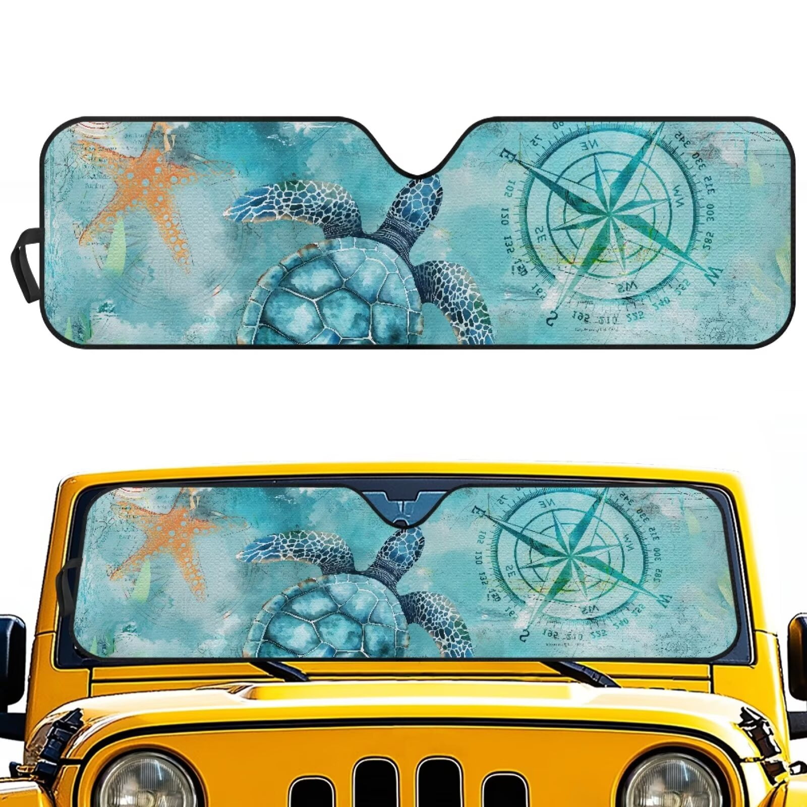 KUIFORTI Windshield Sunshade Foldable Sun Blocker for Car, Easy to Install Car Sun Shades for ...