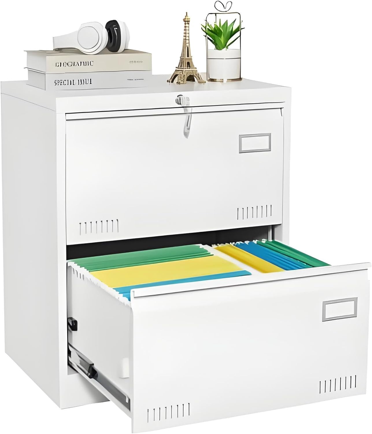 KUIKUI Lateral File Cabinet , Metal File Cabinet with Lock, Vertical ...