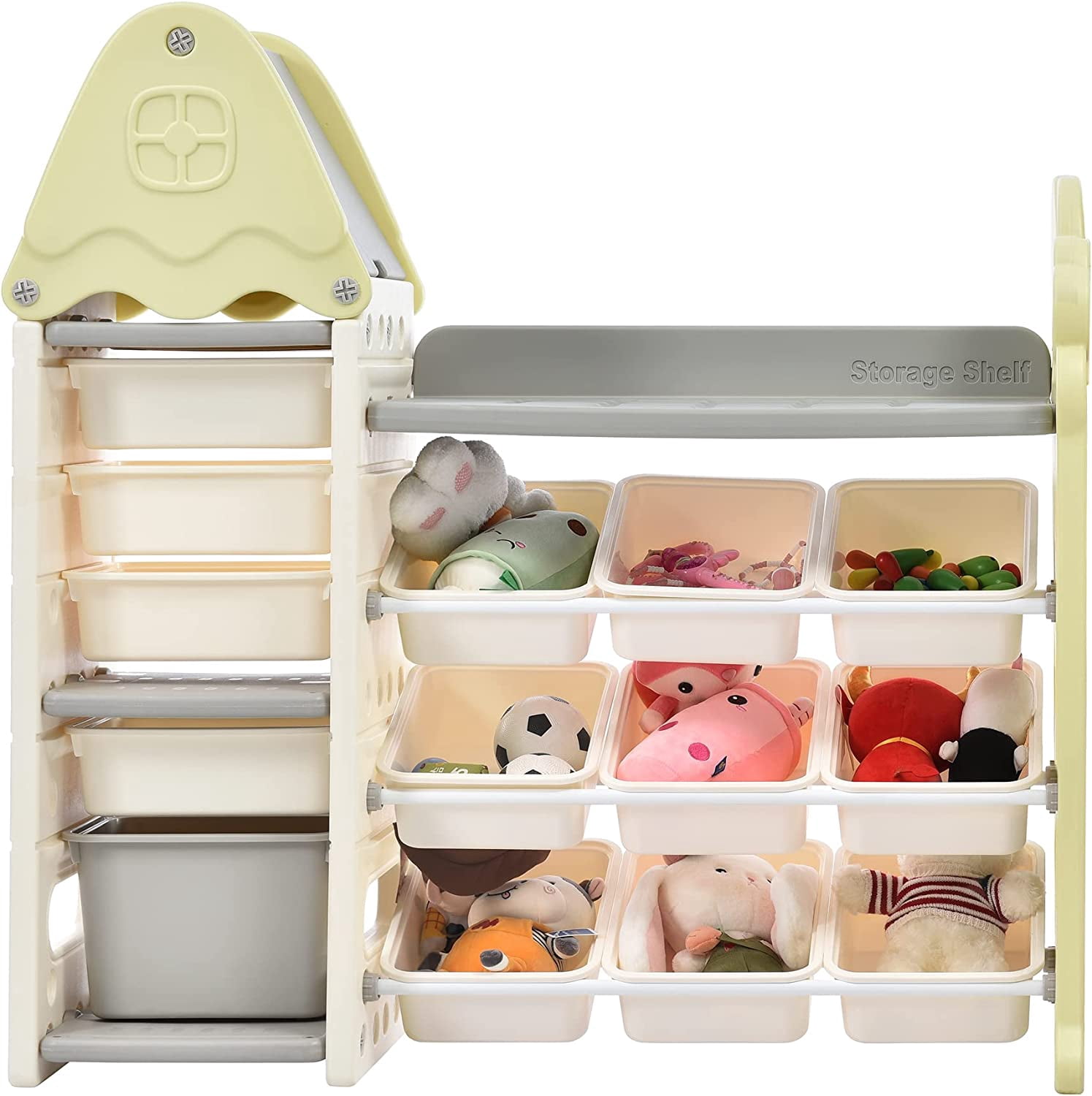 KUIKUI Toy Storage Organizer, Kids Toy Storage Organizer, Playroom ...