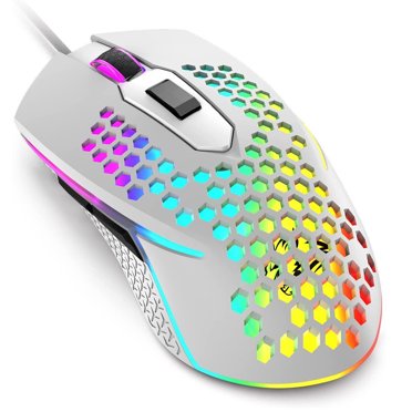 ZIYOULANG Ultralight Wired Gaming Mouse, Lightweight Honeycomb Shell, 4 ...