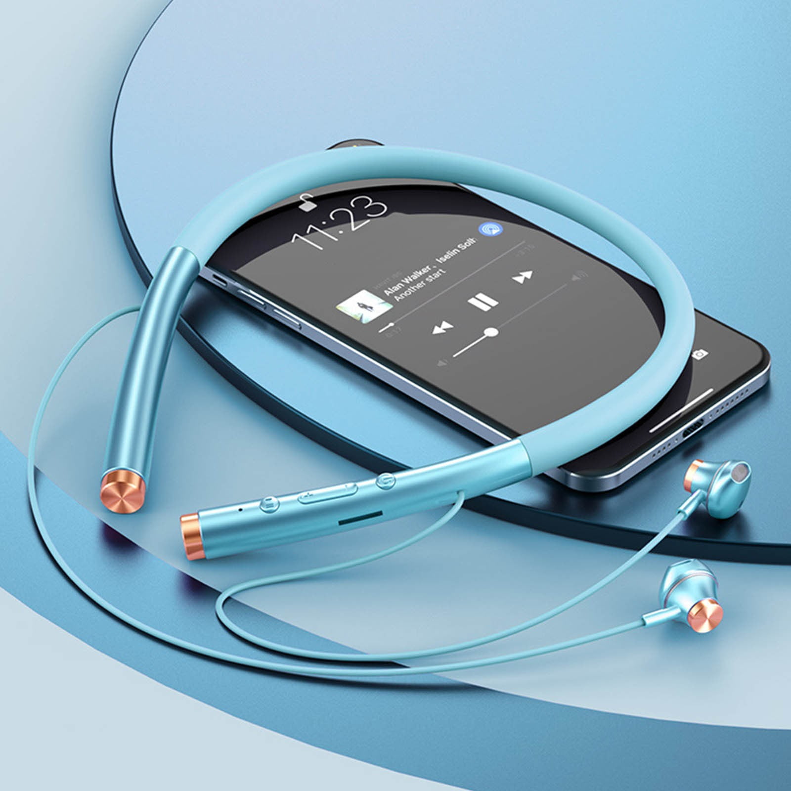 KUKIDS Neckband Bluetooth Headphones, Sports Wireless High-Power ...