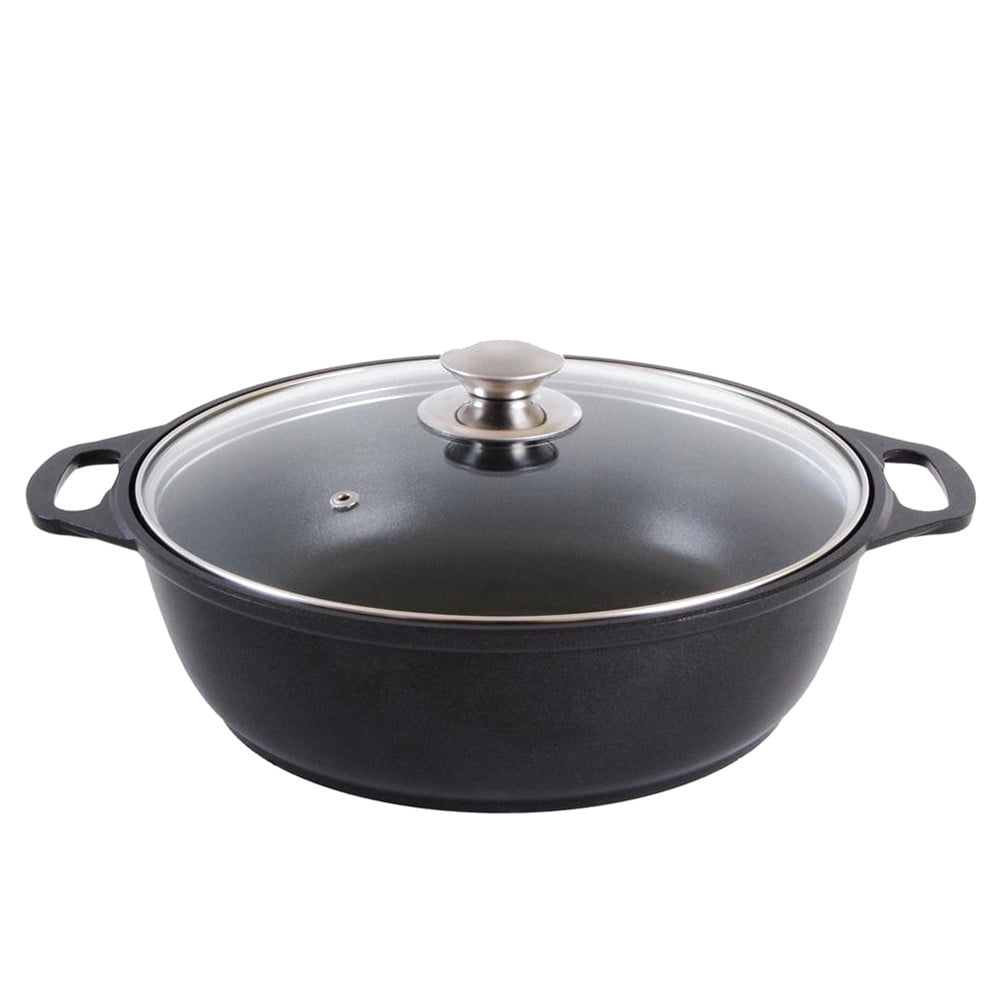 KUKMARA Aluminum Cooking Pot Dutch Oven Pot with Lid 3.2 Qt (3 L ...